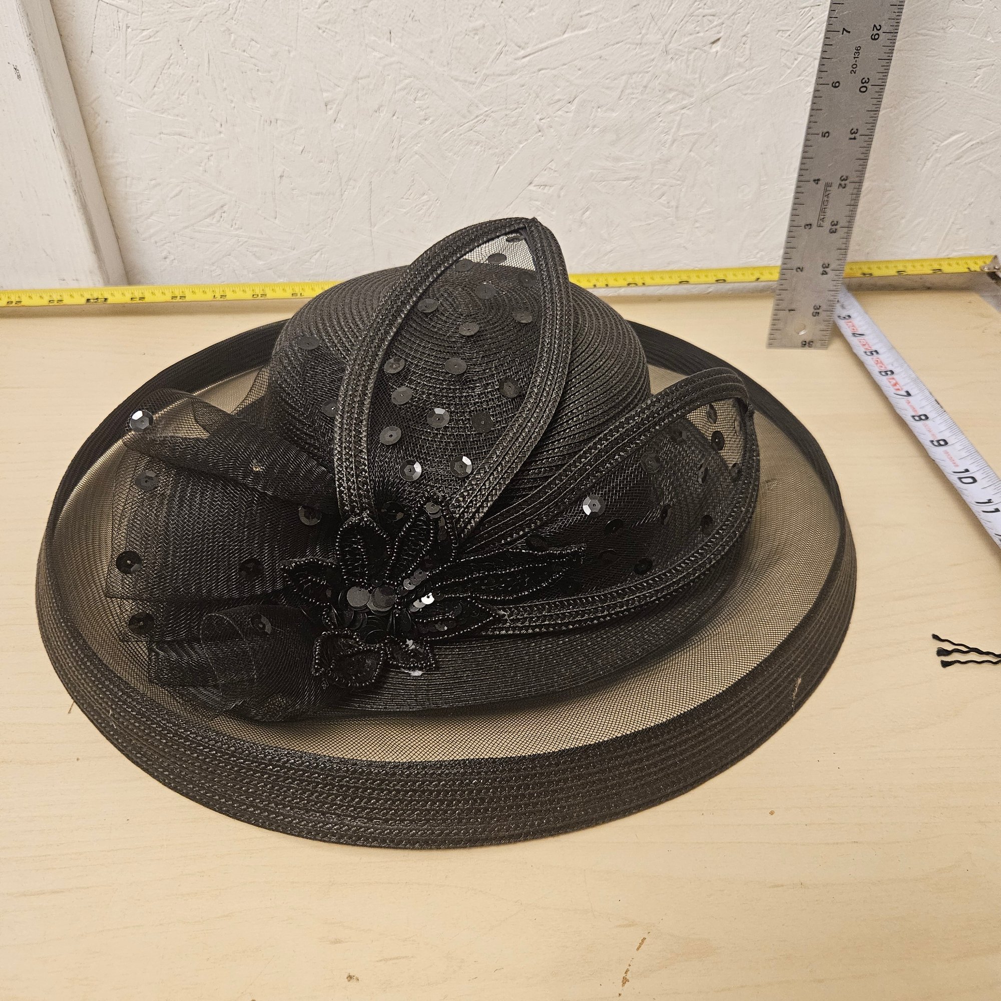 Elegant Millinery : Fancy Black Hat With A Beautiful Bow On The Front ...