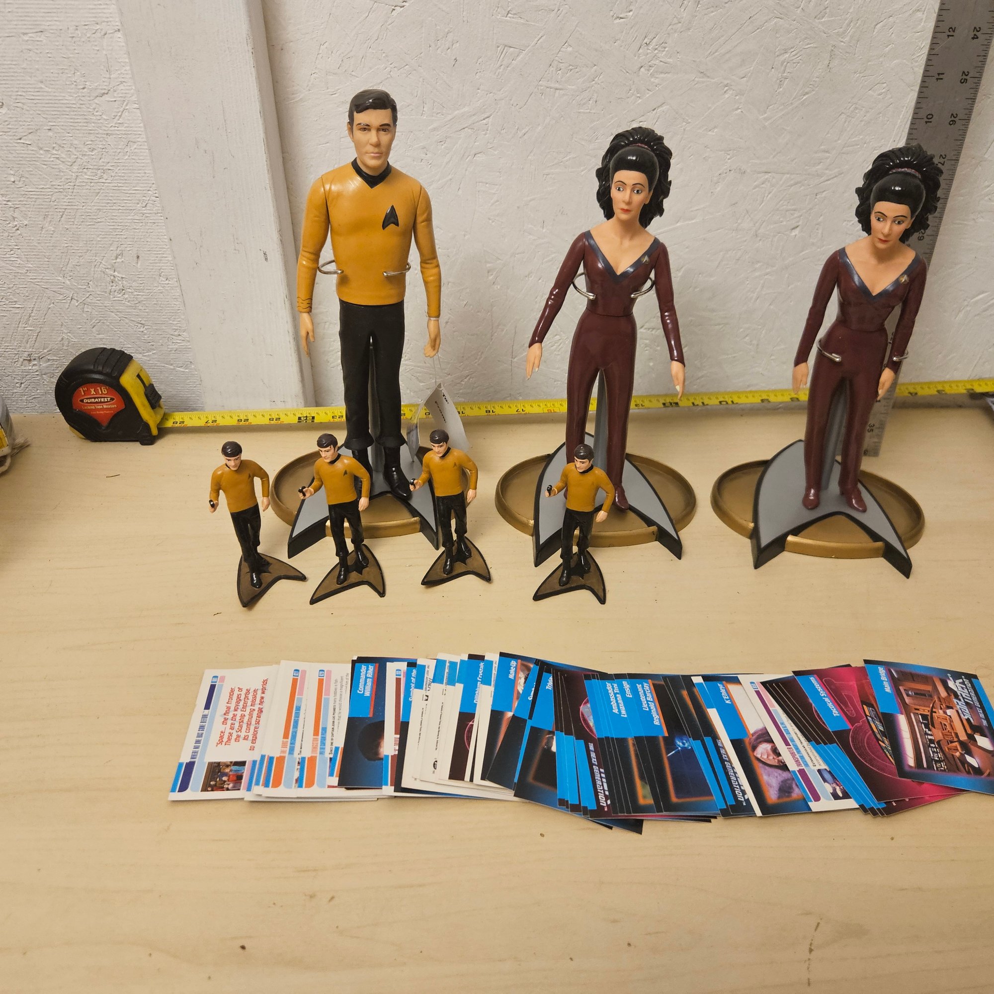Star Trek Galactic Collection: 3 Tall Action Figures, 4 Small Action ...