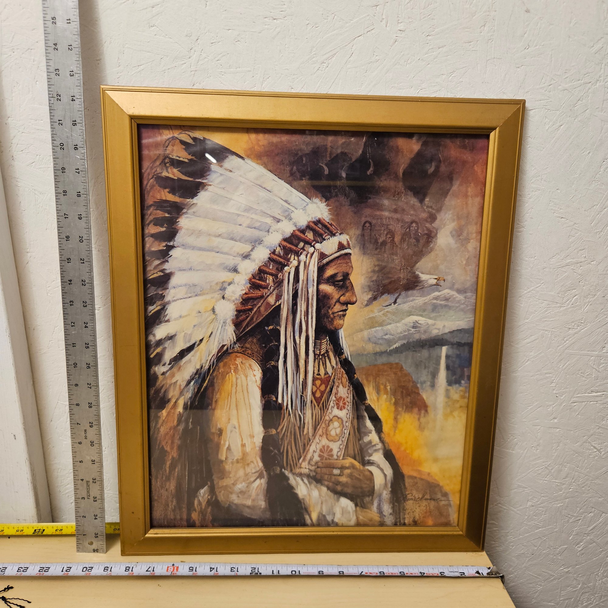 Authentic Native American Artistry: Signed Picture Frame #3692 ...