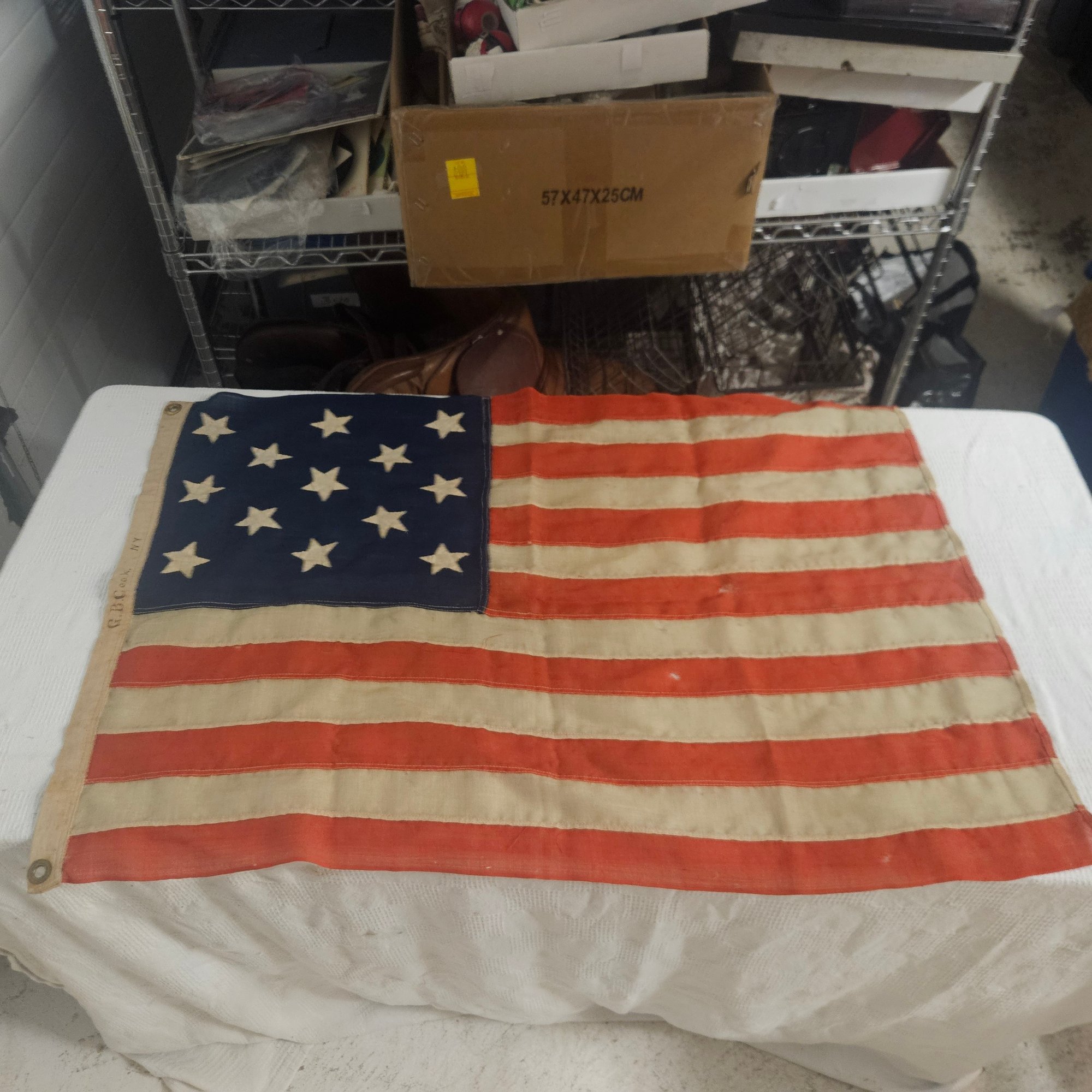Vintage 13-Star American Flag Early Patriotic Display #5706 ...