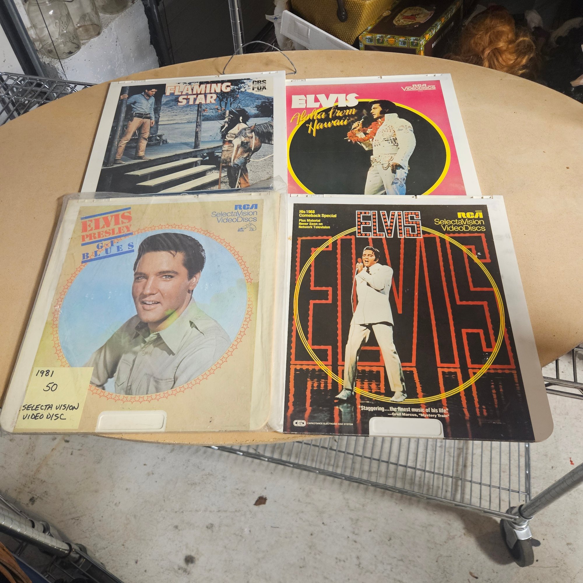 Set Of 4 Elvis RCA SelectaVision VideoDiscs Iconic Films Collection ...