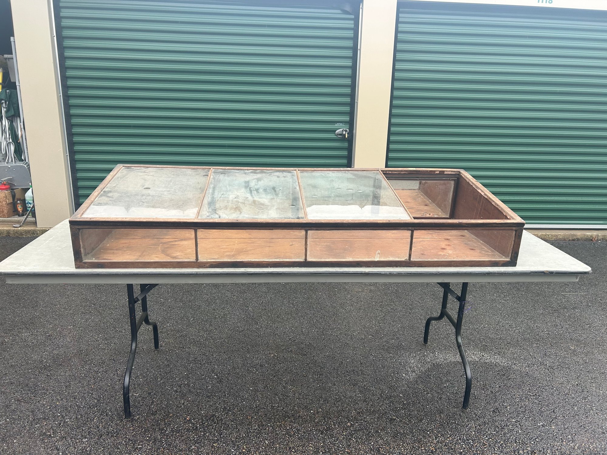 Antique Country Store Slanted Showcase Display Case #1661 ...