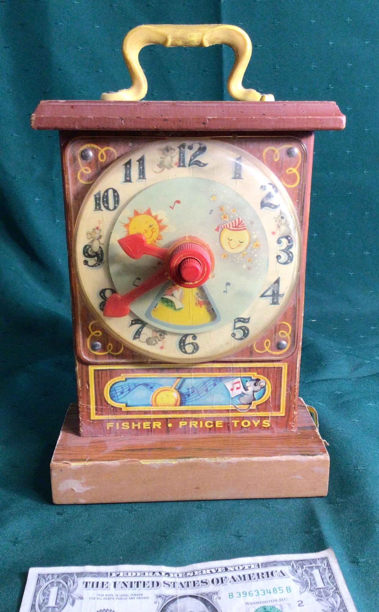 Vintage Fisher Price Tic-toc Teaching Clock - Nice Condition!! #15396 ...