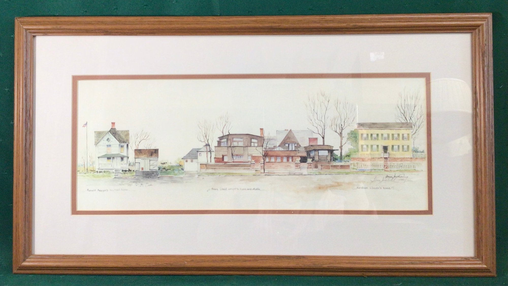 Watercolor - Signed Limited Edition 206/1000 - Ronald Raegan, Frank ...