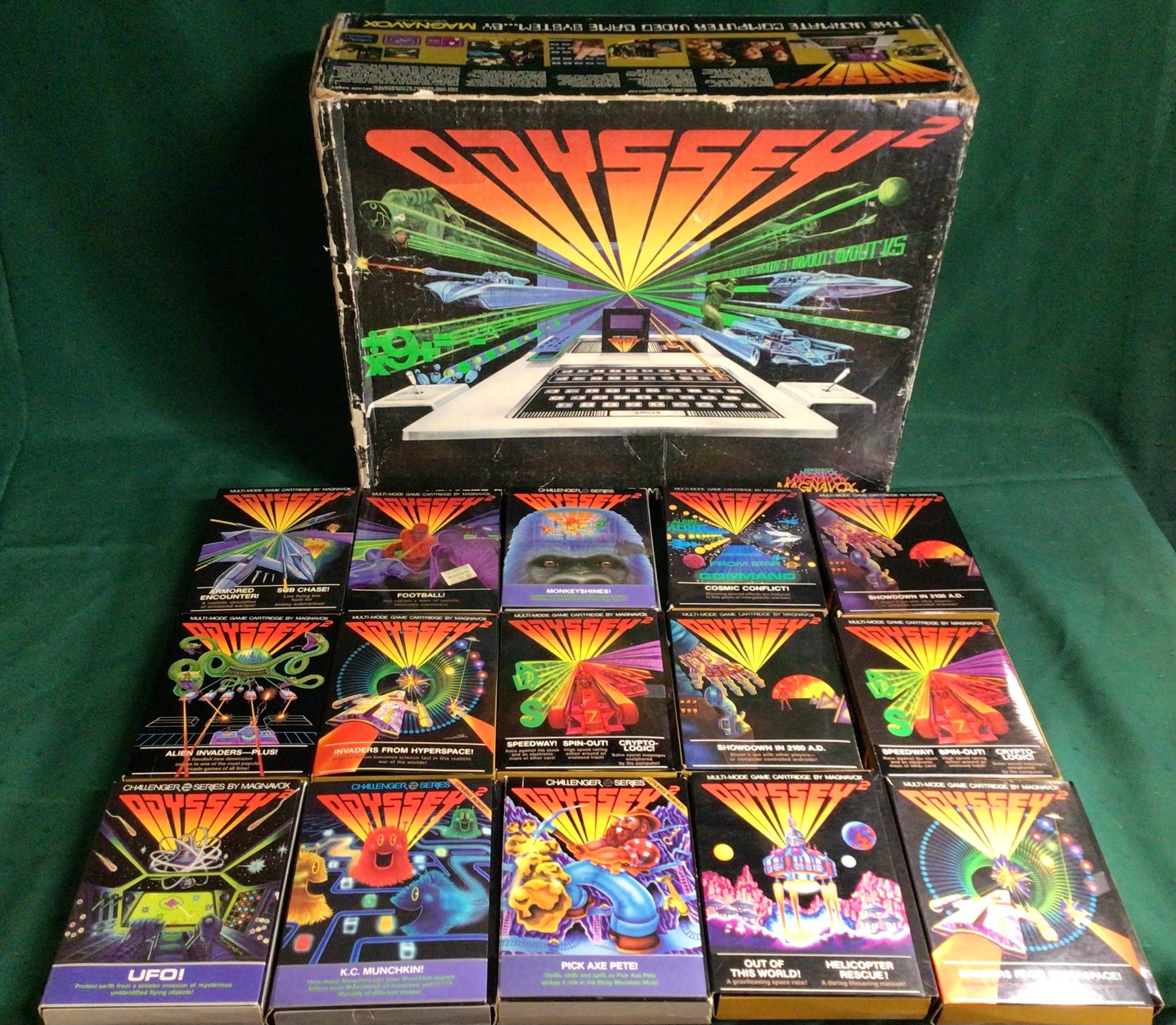 1978 Magnavox Odyssey Game Console In Box With 15 Games In Box #15672 ...