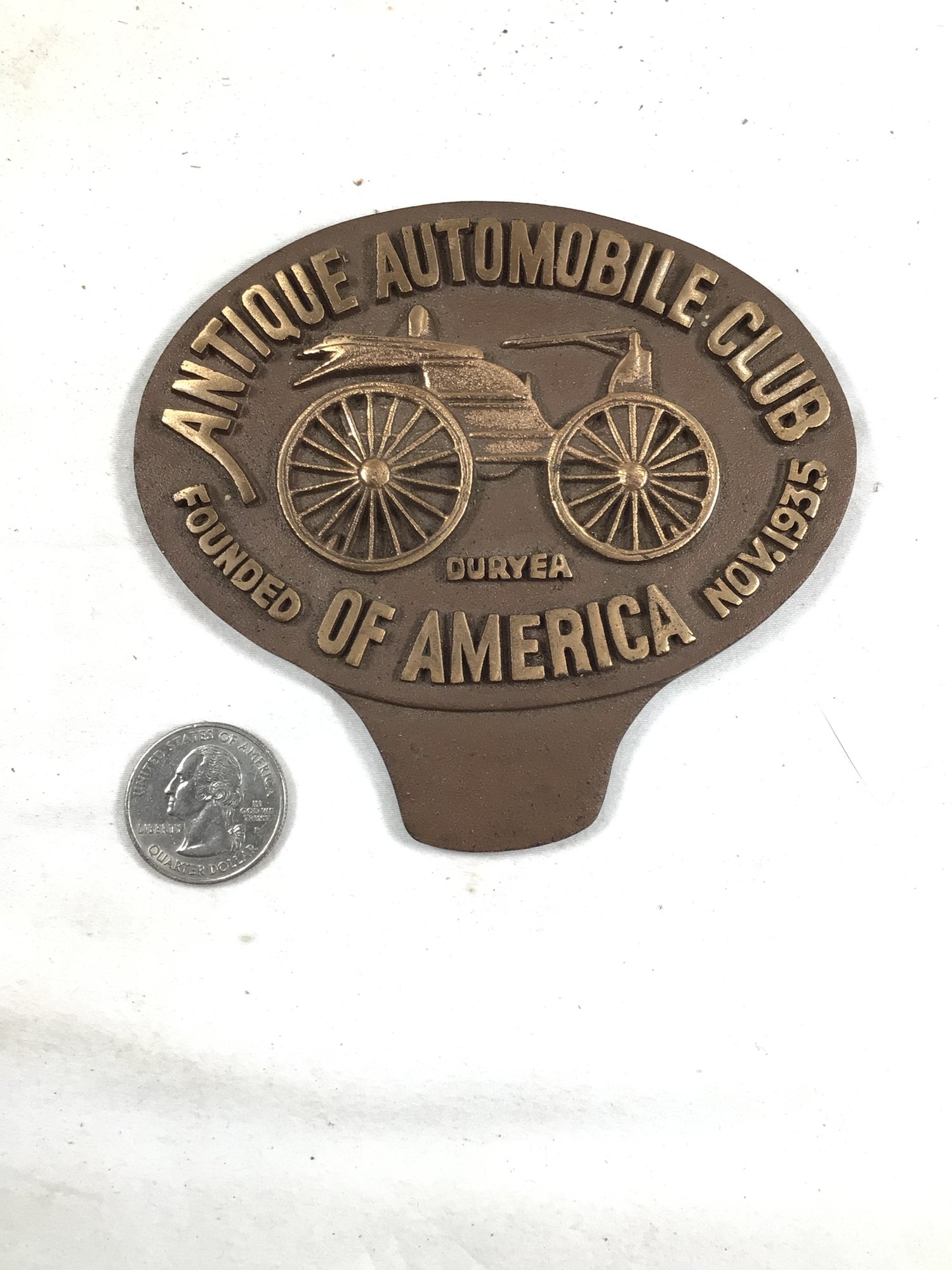 Vintage License Plate Topper - Antique Automobile Club, Founded Of ...