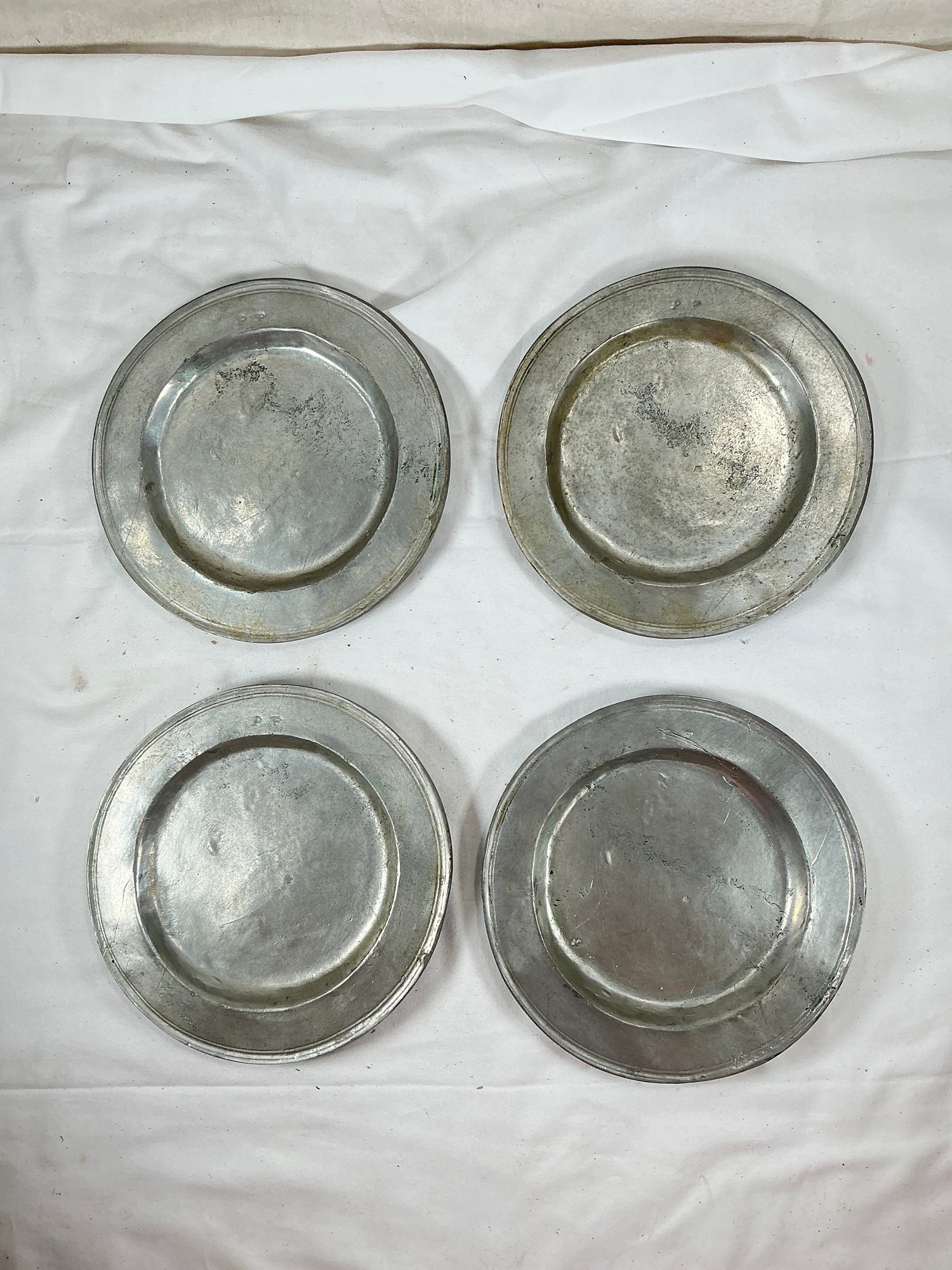 Four 18th Century Pewter Plates, Stamped - See Photos #27217 ...