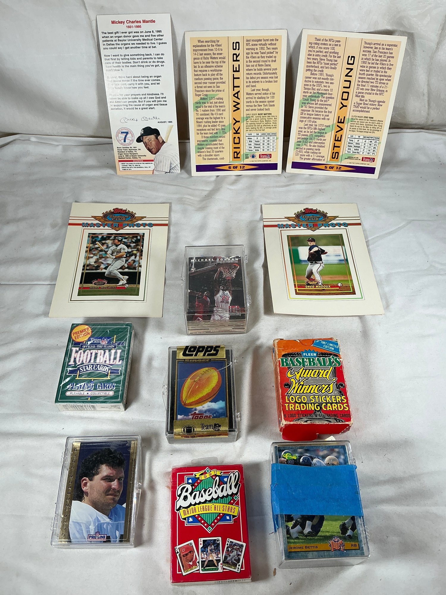 Lot Of Various Sport Card Sets, A Few Michael Jordan #27435 ...