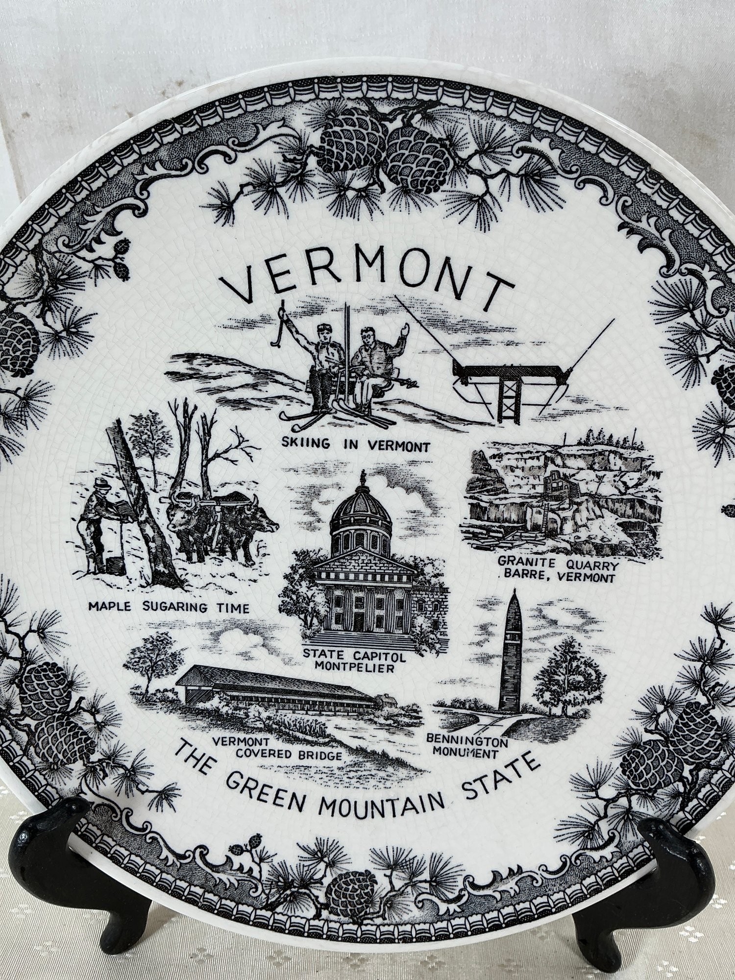 Vermont The Green Mountain State Plate - 9.5 In Diameter #27838 ...