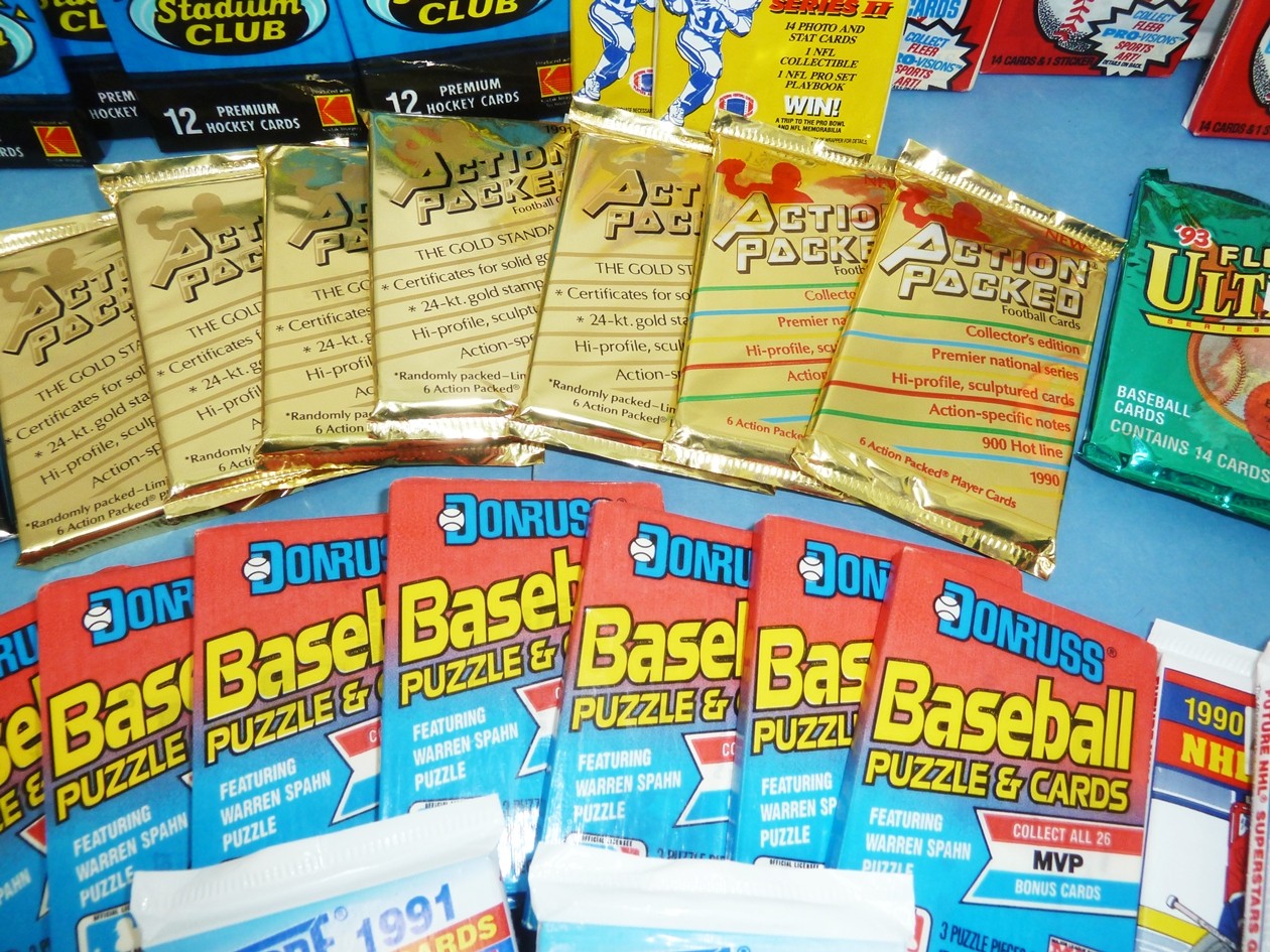 (53) SEALED Trading Card Packages, Baseball, Hockey, Football, SEE LIST ...