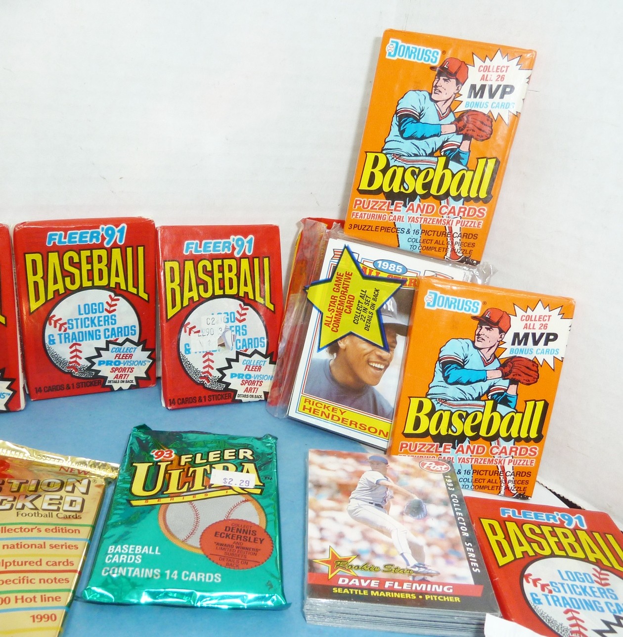 (53) SEALED Trading Card Packages, Baseball, Hockey, Football, SEE LIST ...