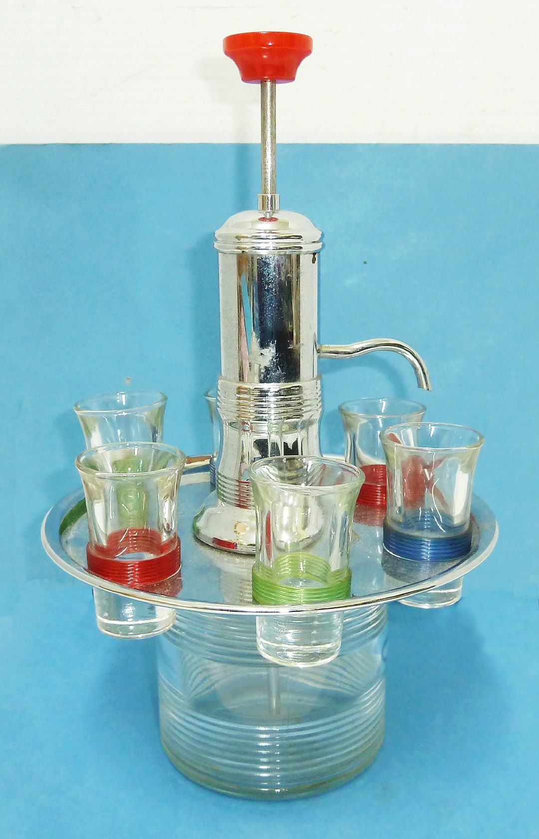 Art Deco Pump Cordial Drink Dispenser #8200 | Auctionninja.com