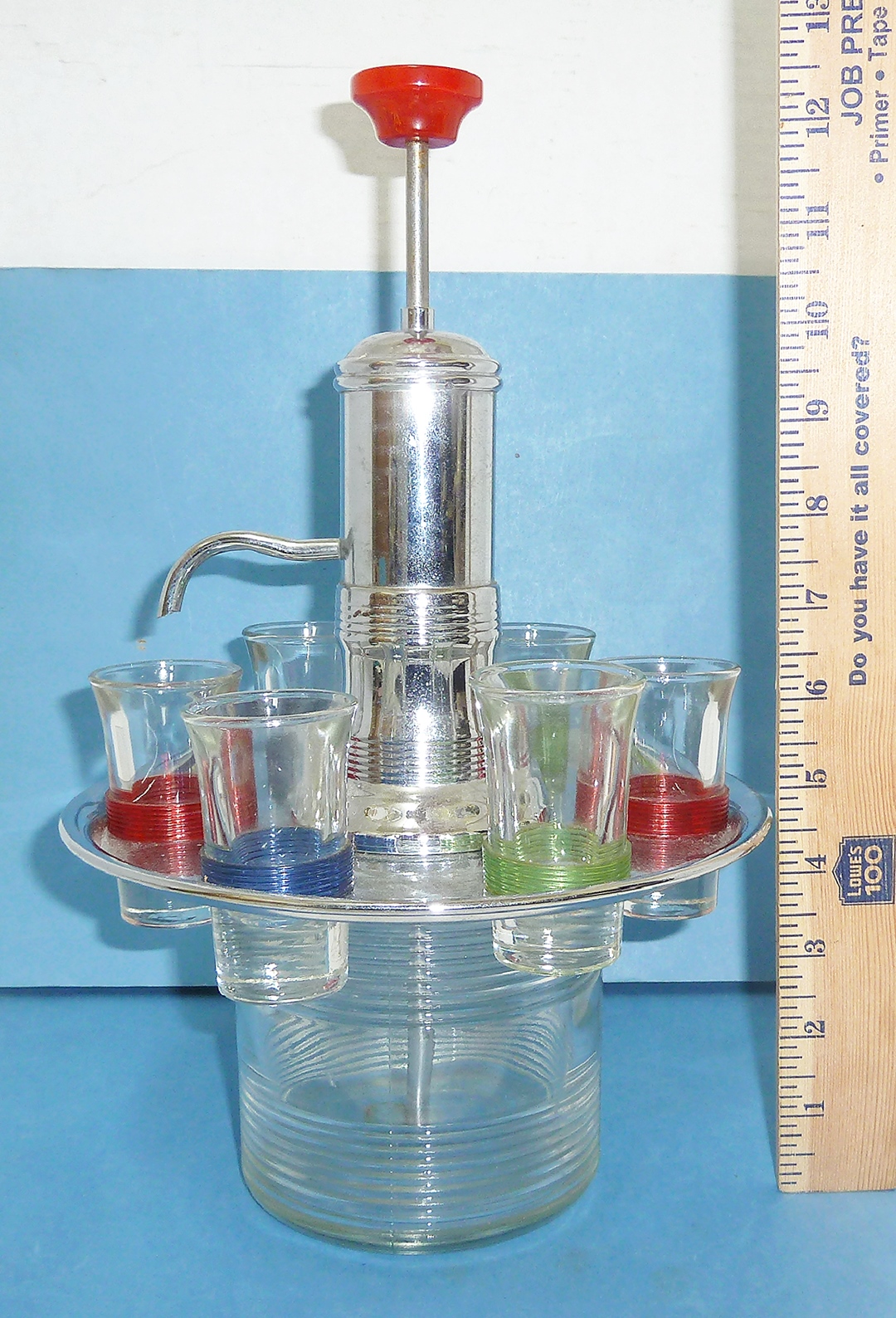 Art Deco Pump Cordial Drink Dispenser #8200 | Auctionninja.com