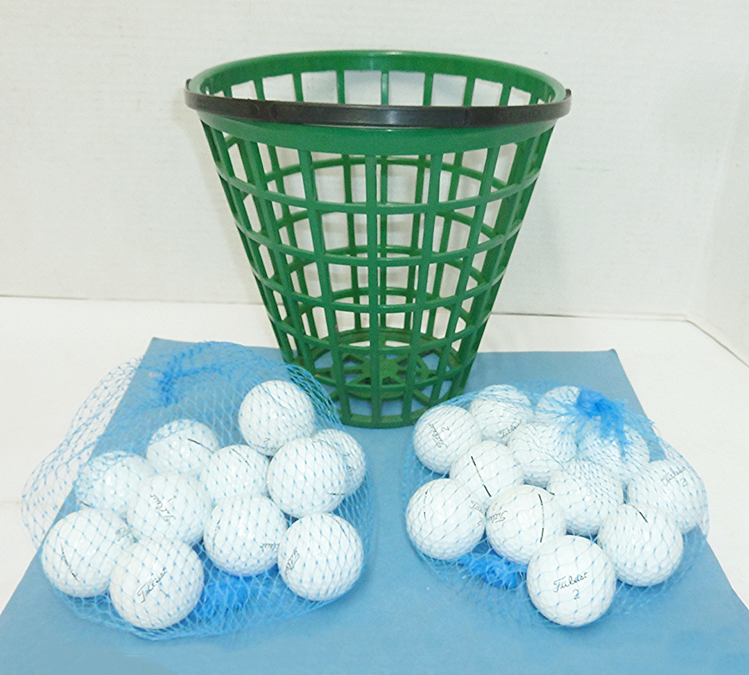 (24) Titleist PRO V Golf Balls In Plastic Ball Bin #8757 | Auctionninja.com