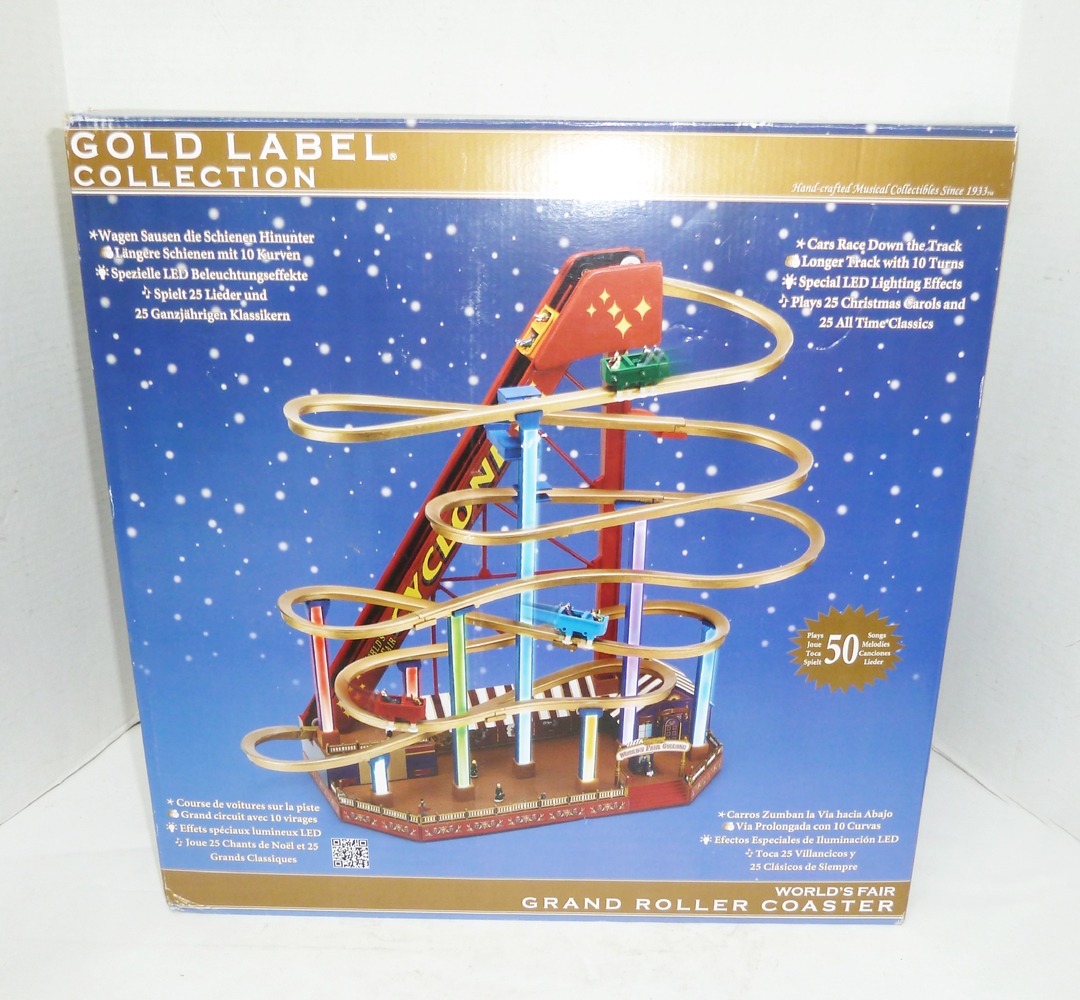 Mr. Christmas Worlds Fair Grand Roller Coaster Display NEW IN BOX #7856 ...