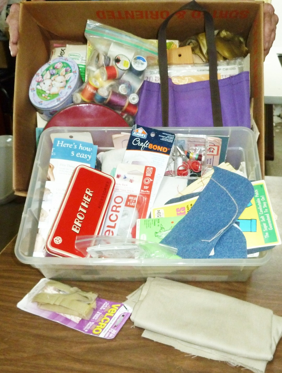 Large Box Of Mixed Items From The Sewing Chest ADDITIONAL PHOTOS #9853 ...