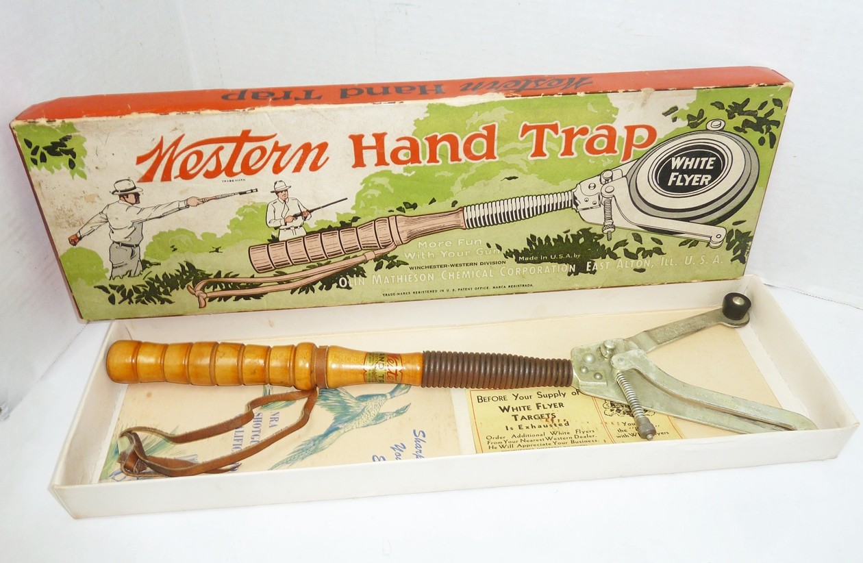 Western Hand Trap In Original Box (white Flyer) Practice Skeet #10690 ...