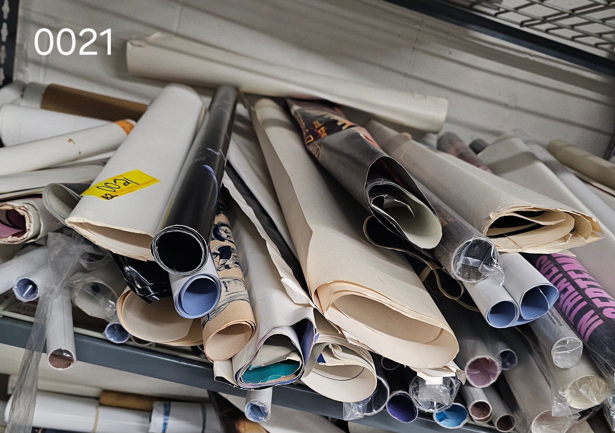 Large Lot Of Vintage To Modern Rolled Posters & Prints- Mixed Sizes And ...