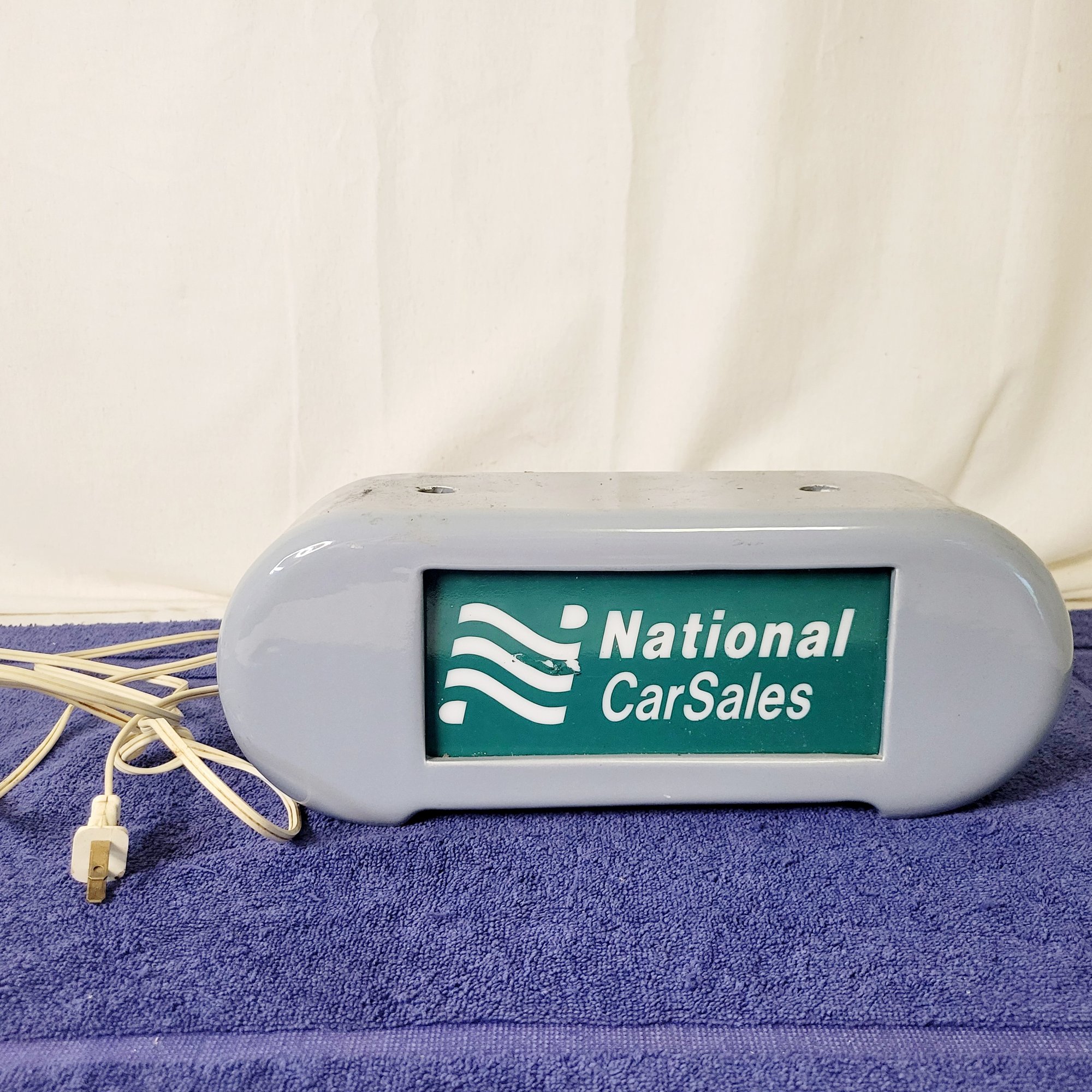 Vintage National Car Sales Sign **not Working #34413 | Auctionninja.com