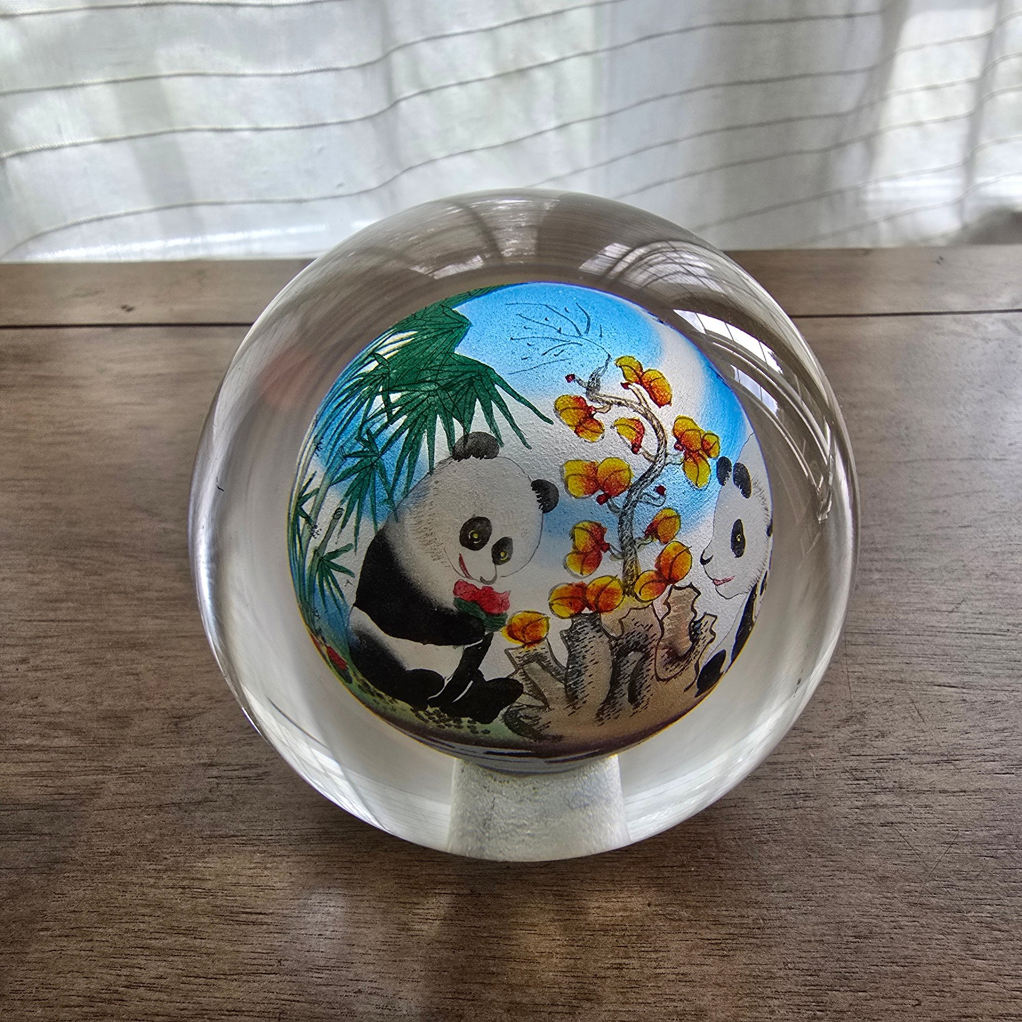 Glass Sphere Paperweight (LR) #101140 | Auctionninja.com