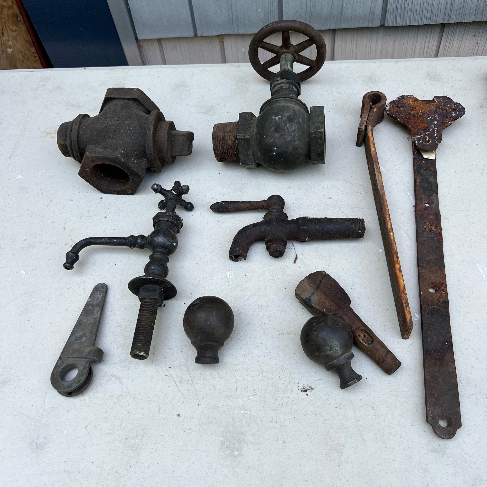 Vintage Cast Iron Spigots, Tools And Miscellaneous Items #31290 ...