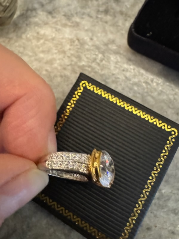 Victoria Wieck Absolute 14k Two Tone Gold Ring With Cubic Zirconia (SP ...