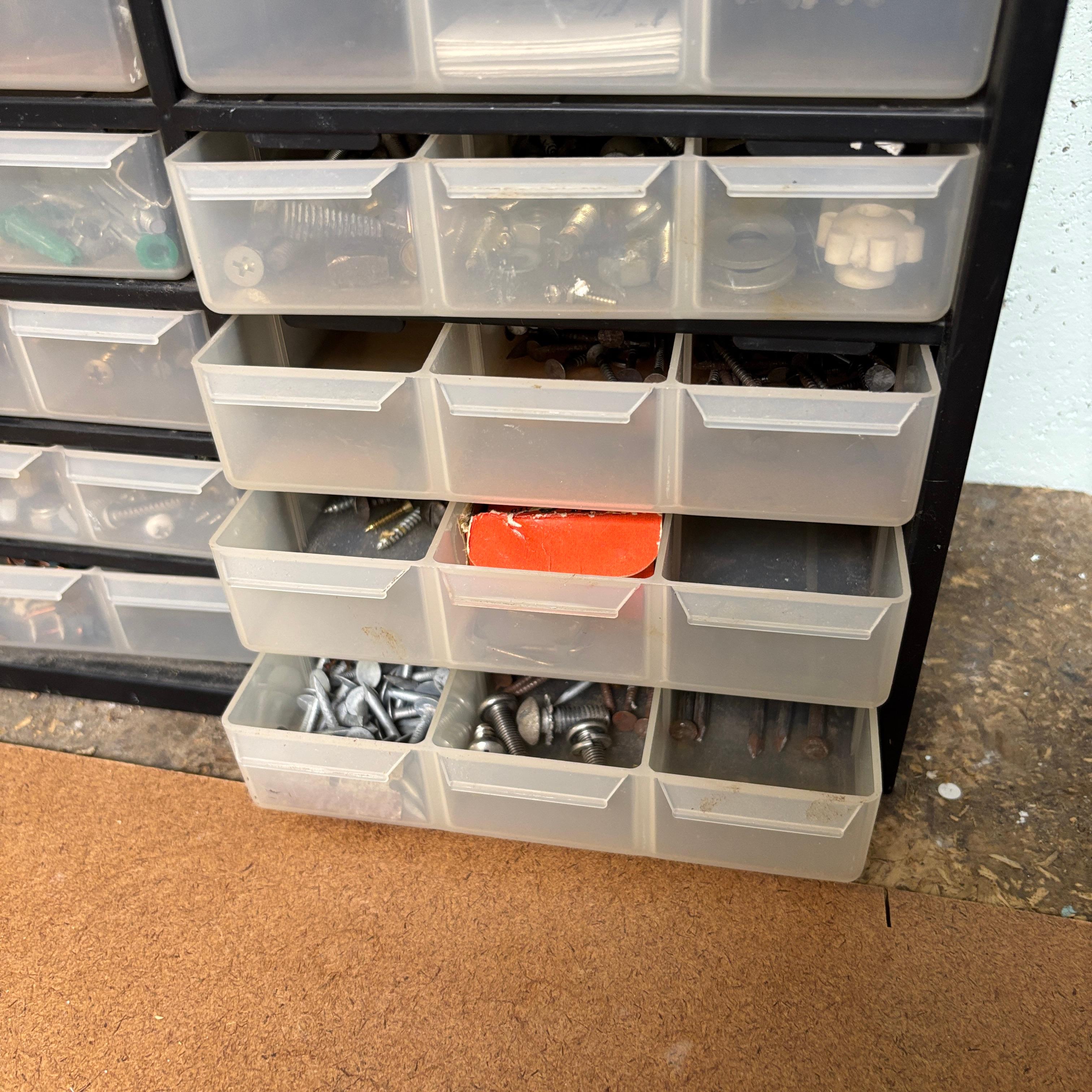 Workshop Storage Organizer With Contents (BSMT) #125910 | Auctionninja.com