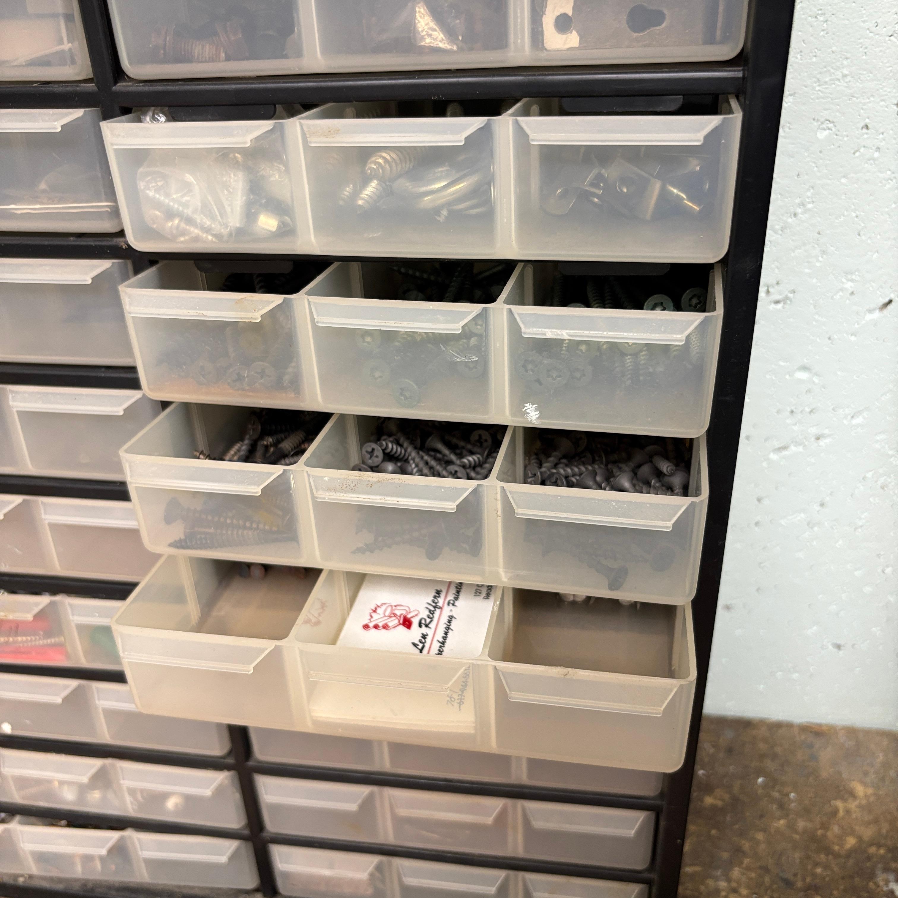 Workshop Storage Organizer With Contents (BSMT) #125910 | Auctionninja.com