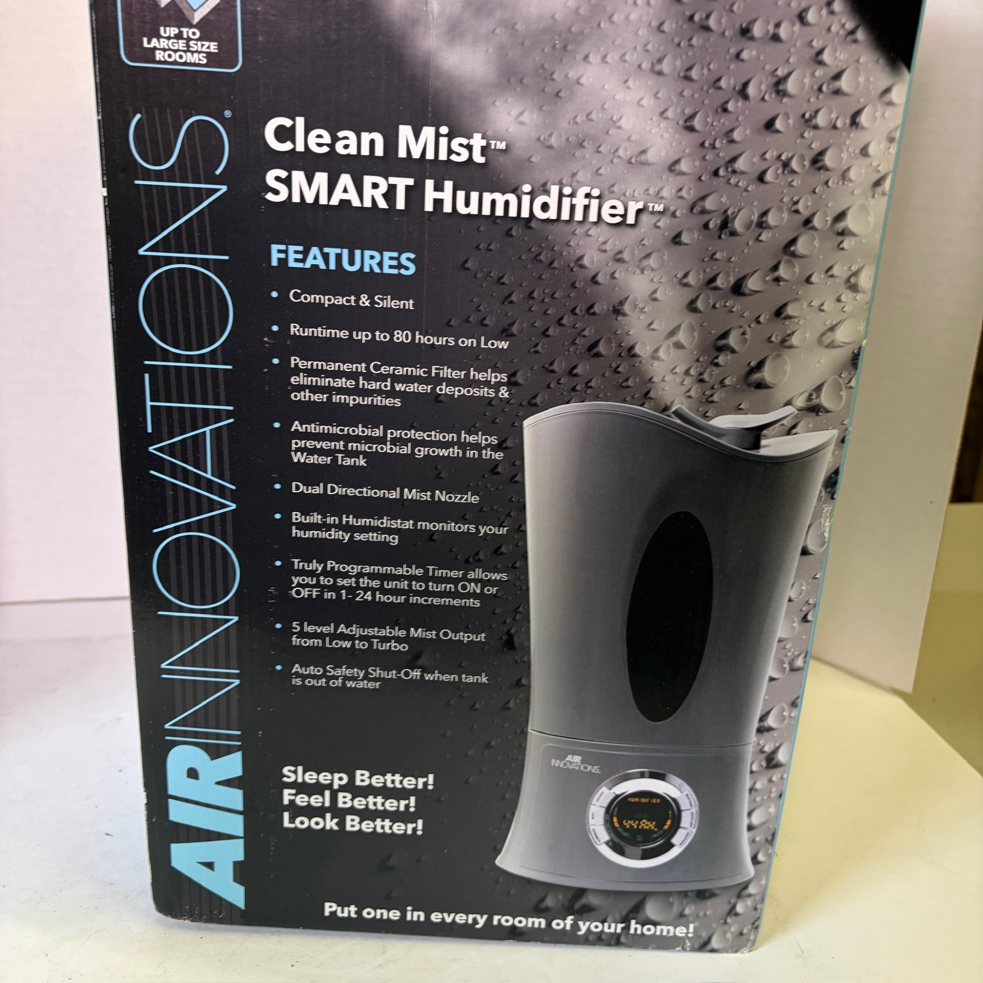 Air Innovations Clean Mist SMART Humidifier, Ultrasonic, 1.6 Gallons ...