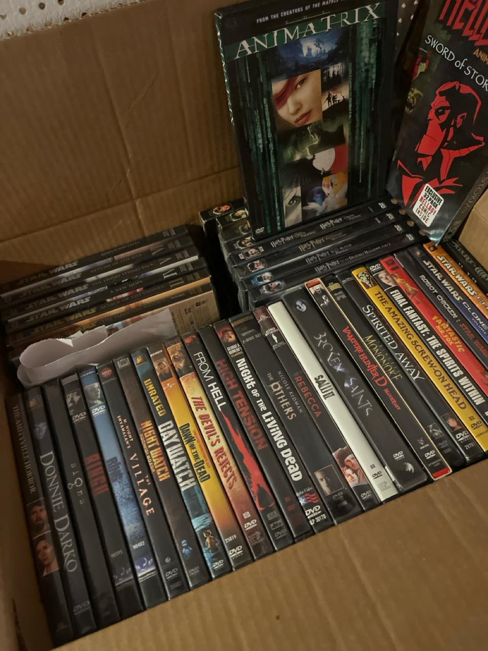 Large Lot DVD Movies: Harry Potter, Star Wars, Horror, Anime (BSMT-L ...