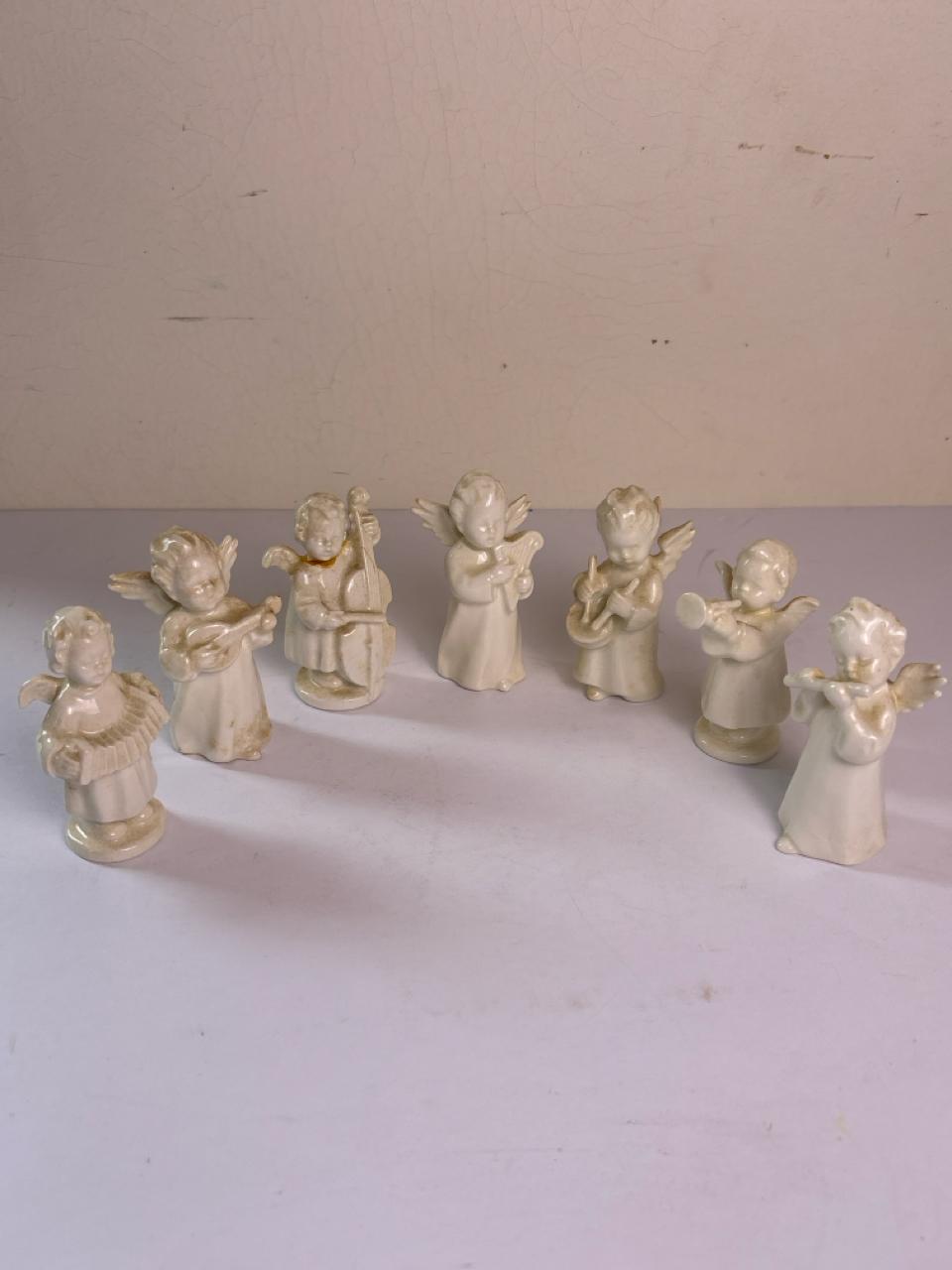 Vintage German Porcelain Angel Musician Figurine Set Of 7 (SR) #127028 ...