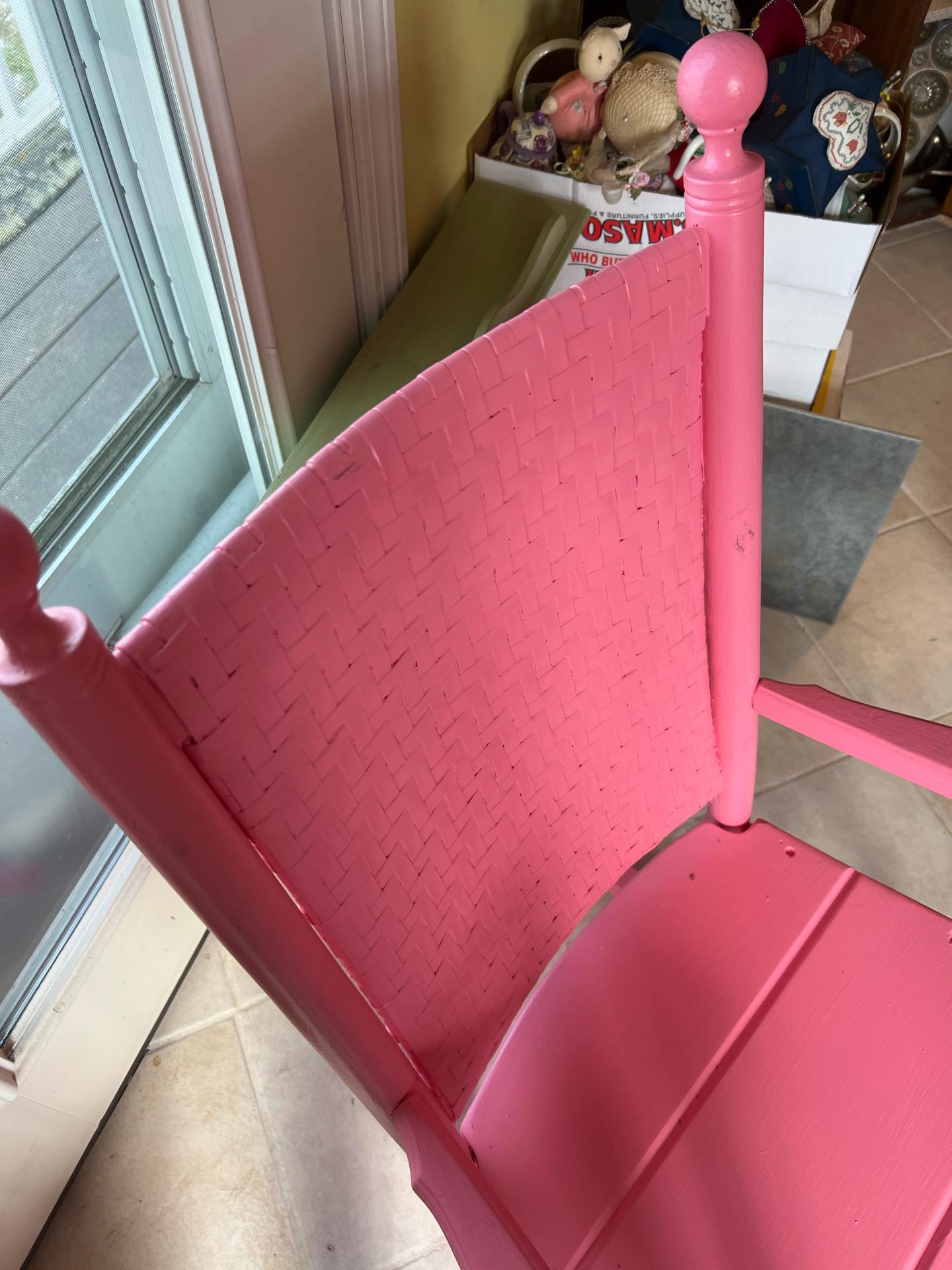 Pink Painted Rocking Chair (Kitchen) #130030 | Auctionninja.com