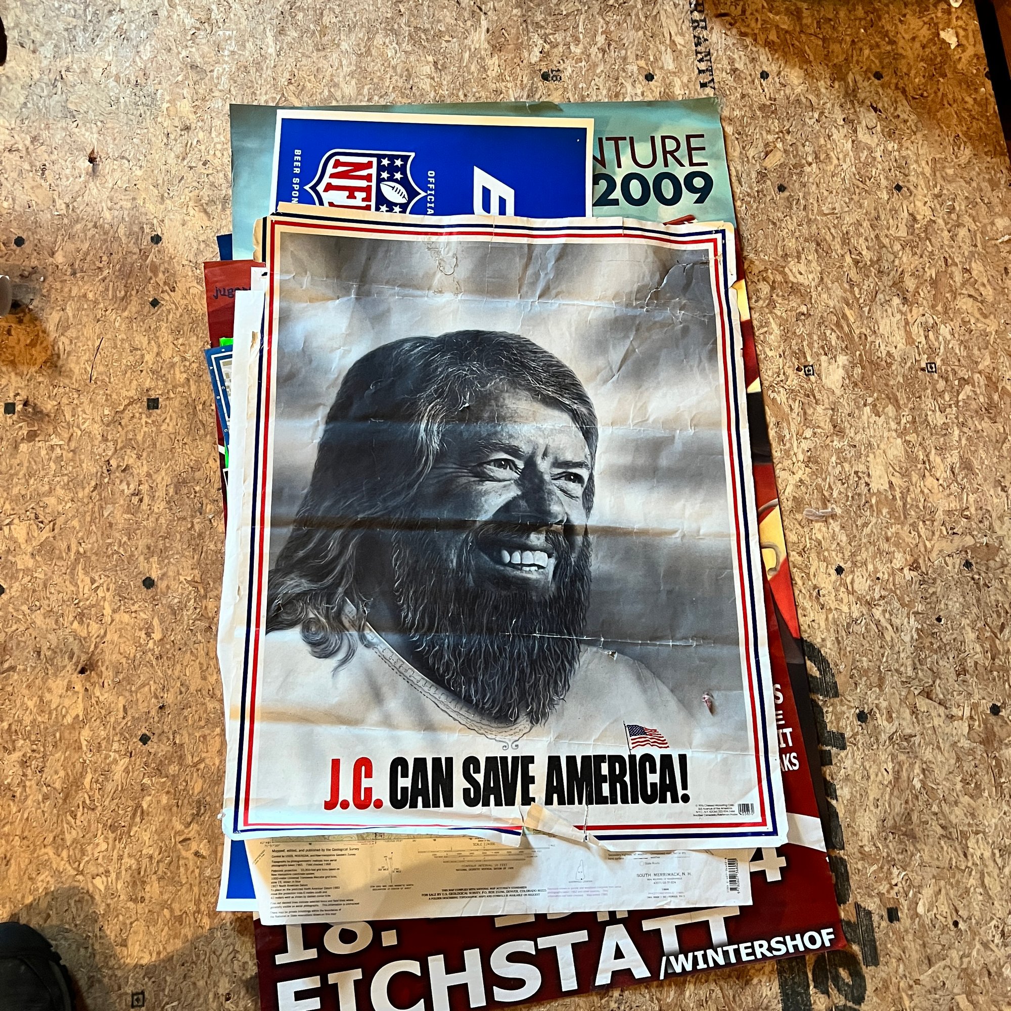 Vintage Poster Lot: Maps, Advertising, Political - See All Photos ...