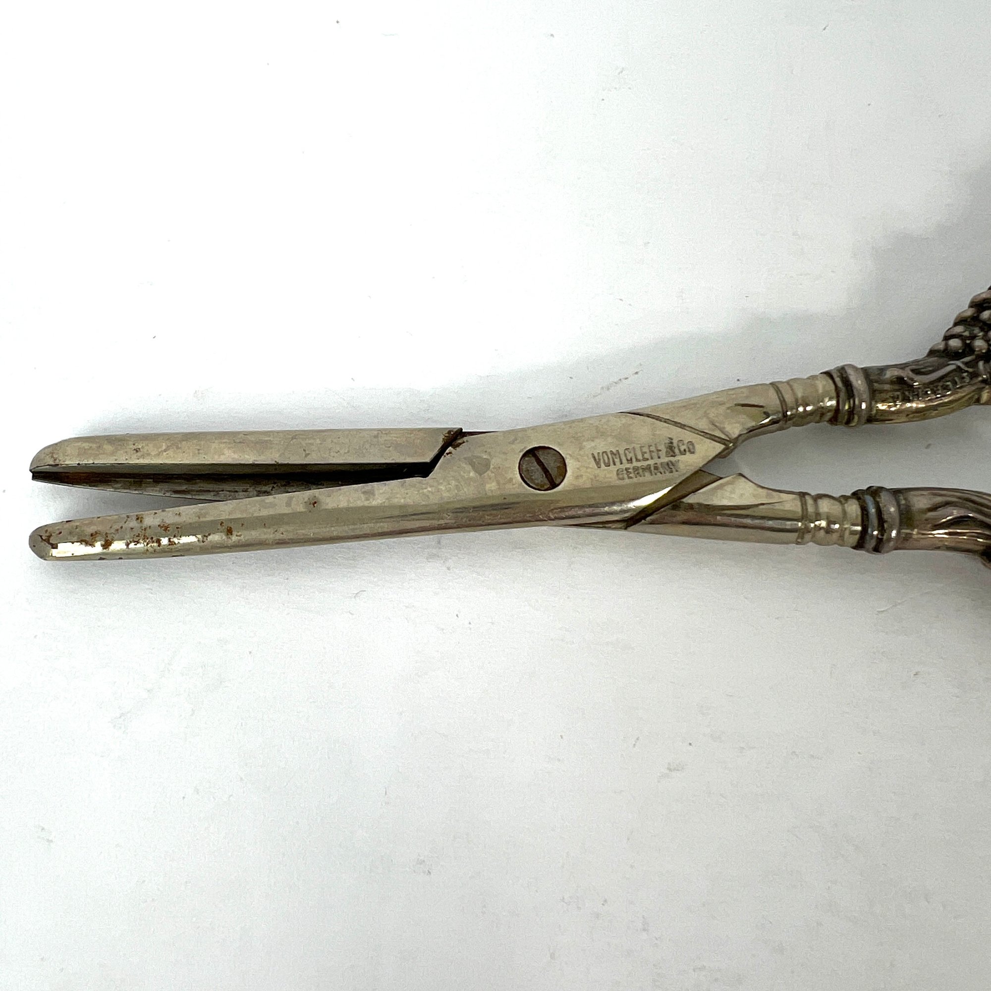 Vom Cleff And Co. Sterling Silver Shears Grape Motif (48.4g) (LK2) (LJ ...