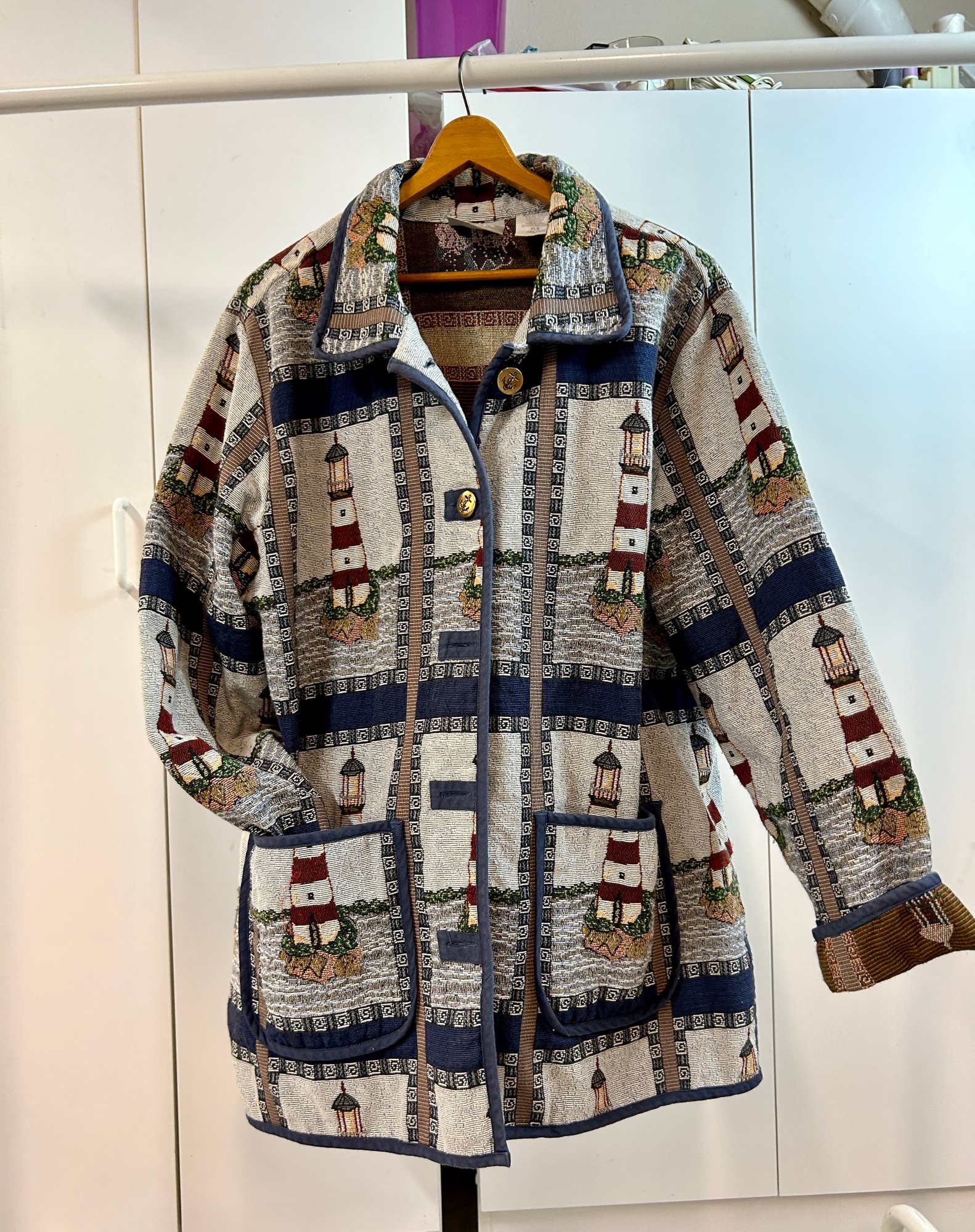 Amazing 90s Lighthouse Tapestry Jacket (BSMT) #84143 | Auctionninja.com