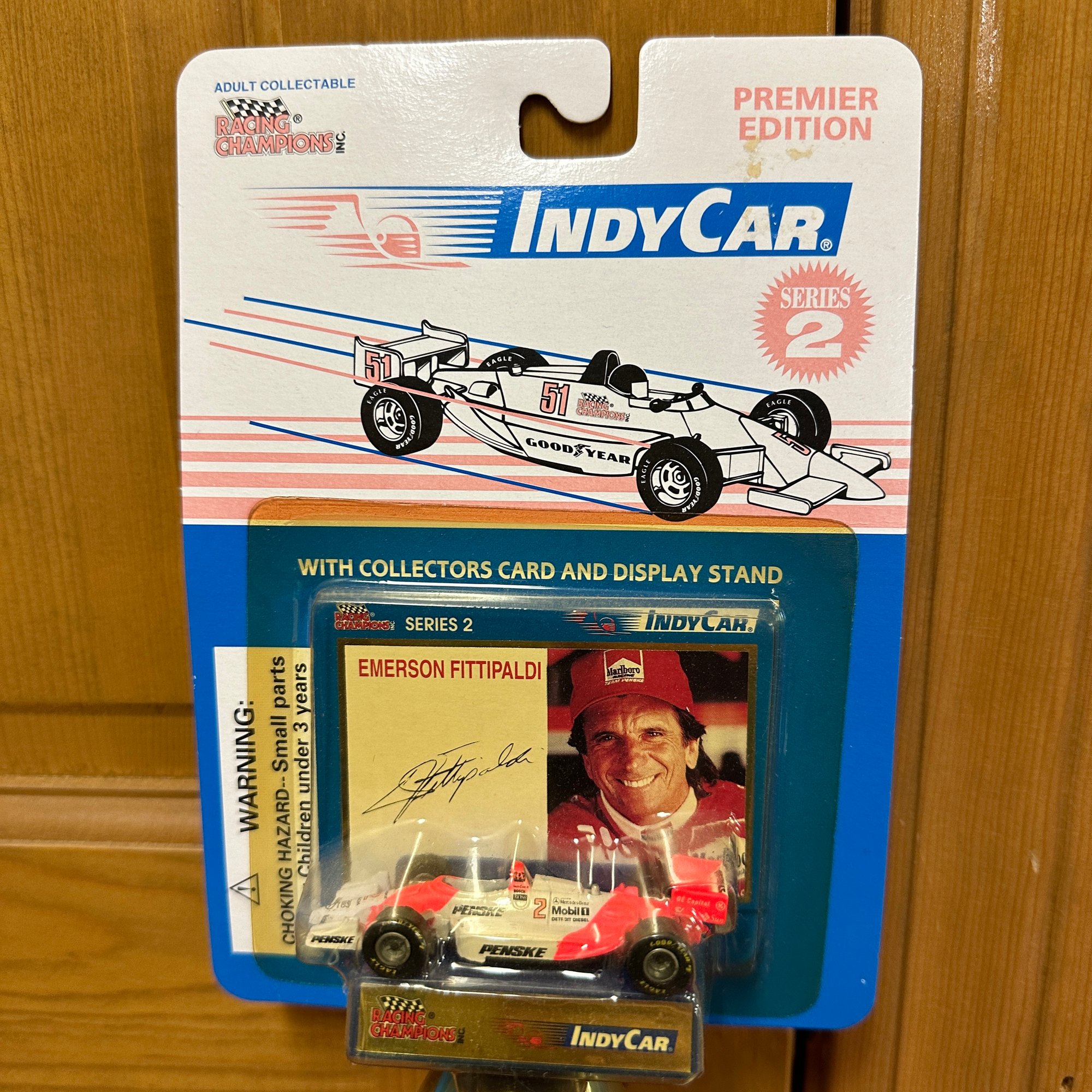 IndyCar Emerson Fittipaldi Collectible Car & Trading Card (Garage Up ...