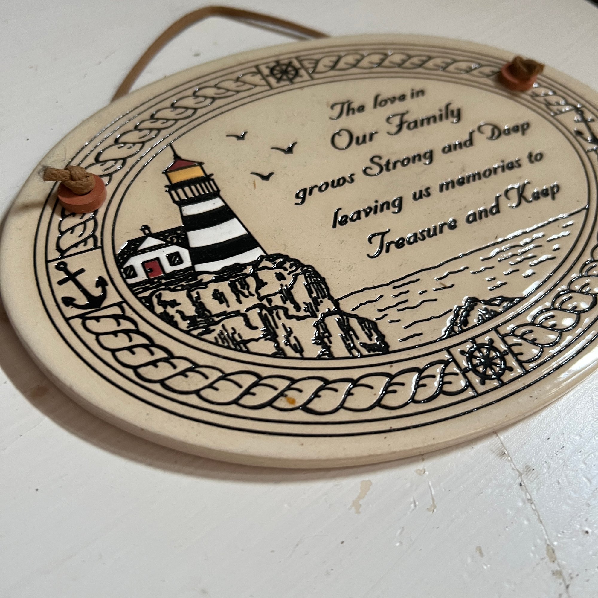 Pottery Lighthouse Plaque (SW10) #64862 | Auctionninja.com