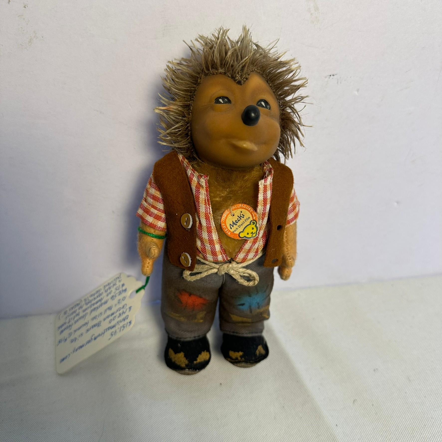 Vintage Steiff Mecki Hedgehog Doll (DR) #111845 | Auctionninja.com