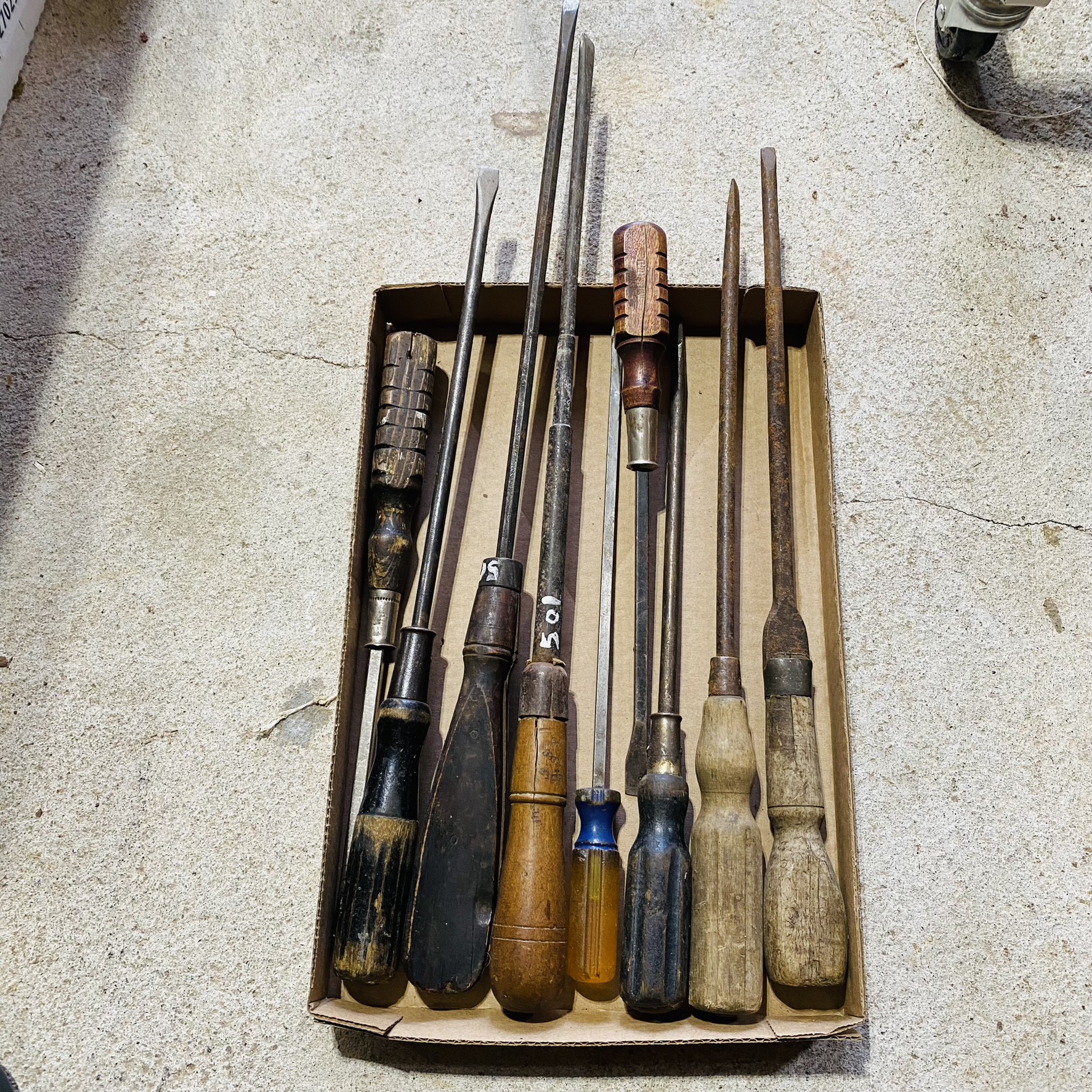 Assorted Long Vintage Screwdriver Lot (Loc: Left Table) #28586 ...