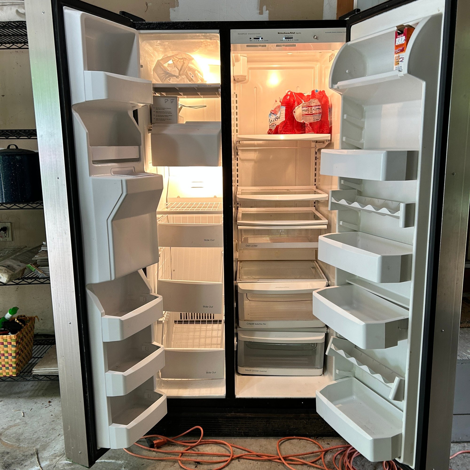Large Kitchenaid Side By Side Fridge/freezer (garage) #93437 ...