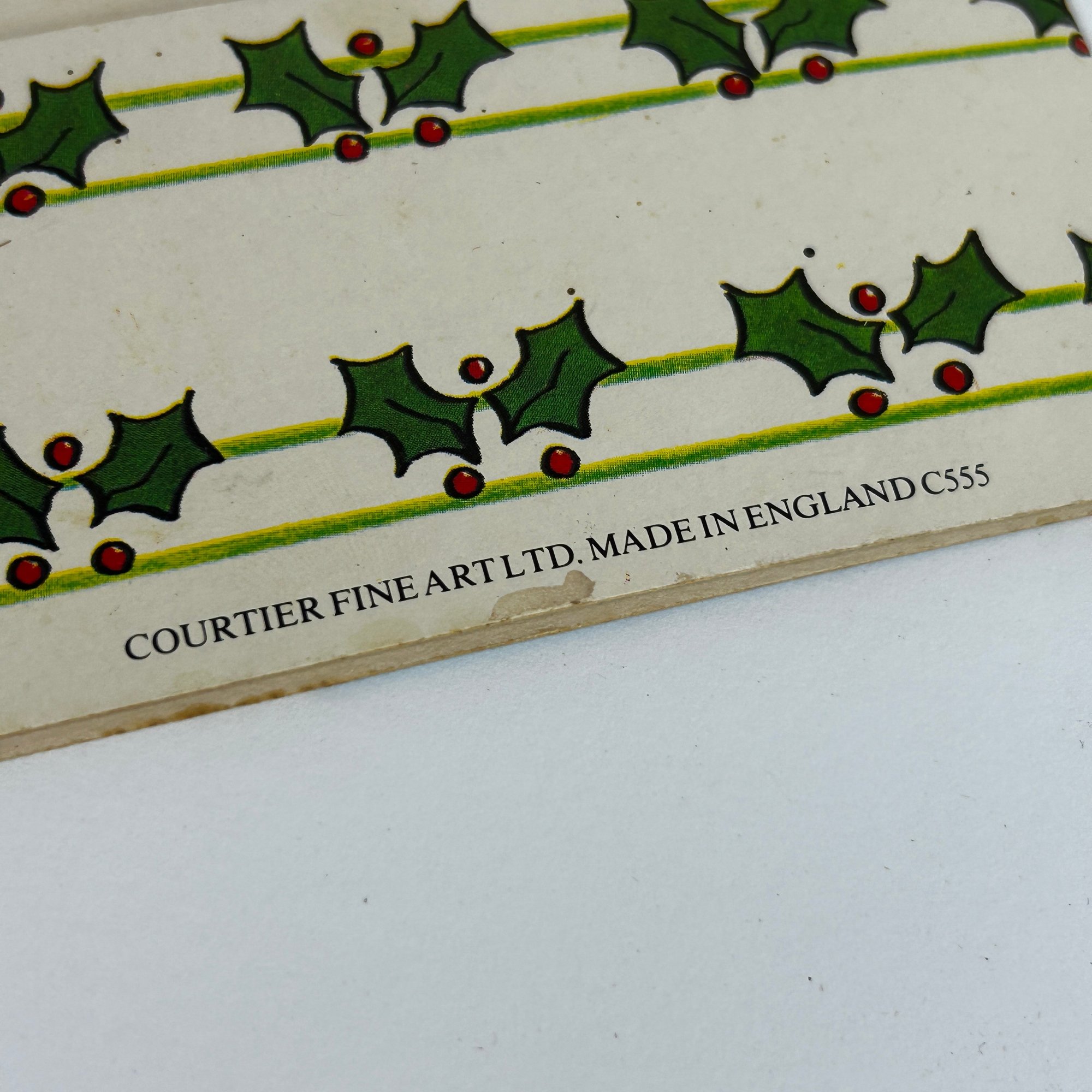 Vintage Die-cut Christmas Card, The Christmas Story Book & Paper Candle ...