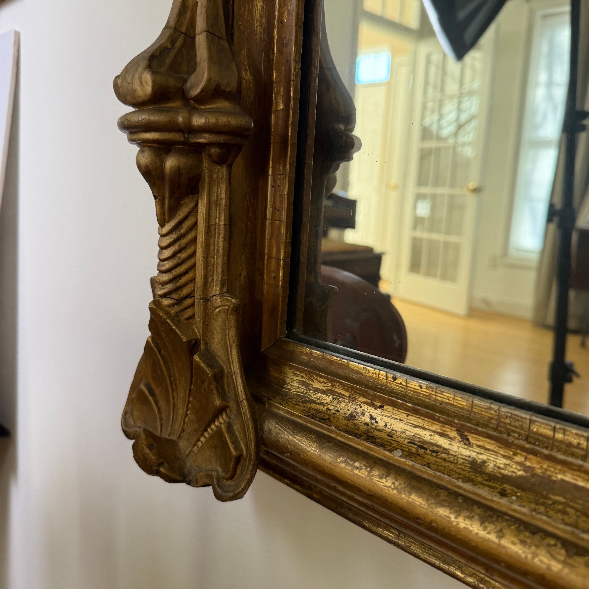 Very Large Ornate Gold Leaf Mirror, French Rococo Style (FR) (Lot 35 ...