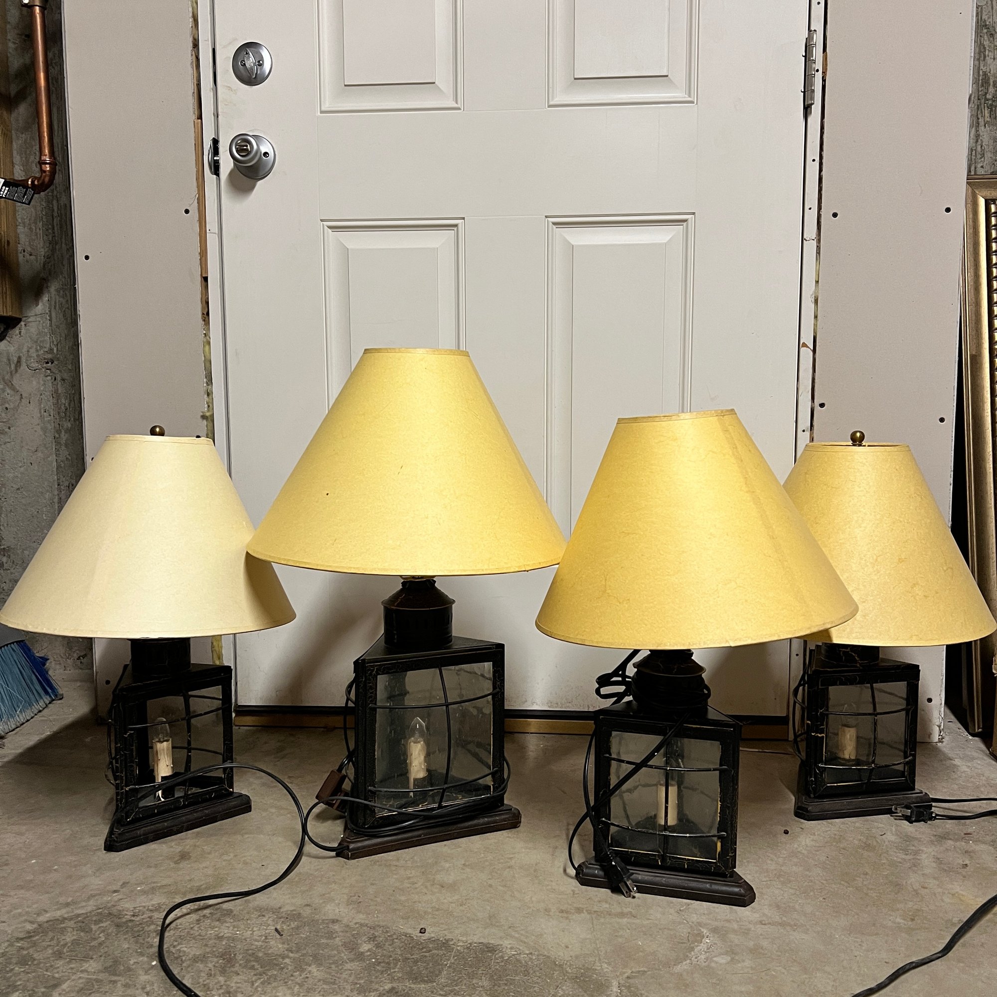 Four LL Bean Lantern Lamps (Basement) #77450 | Auctionninja.com