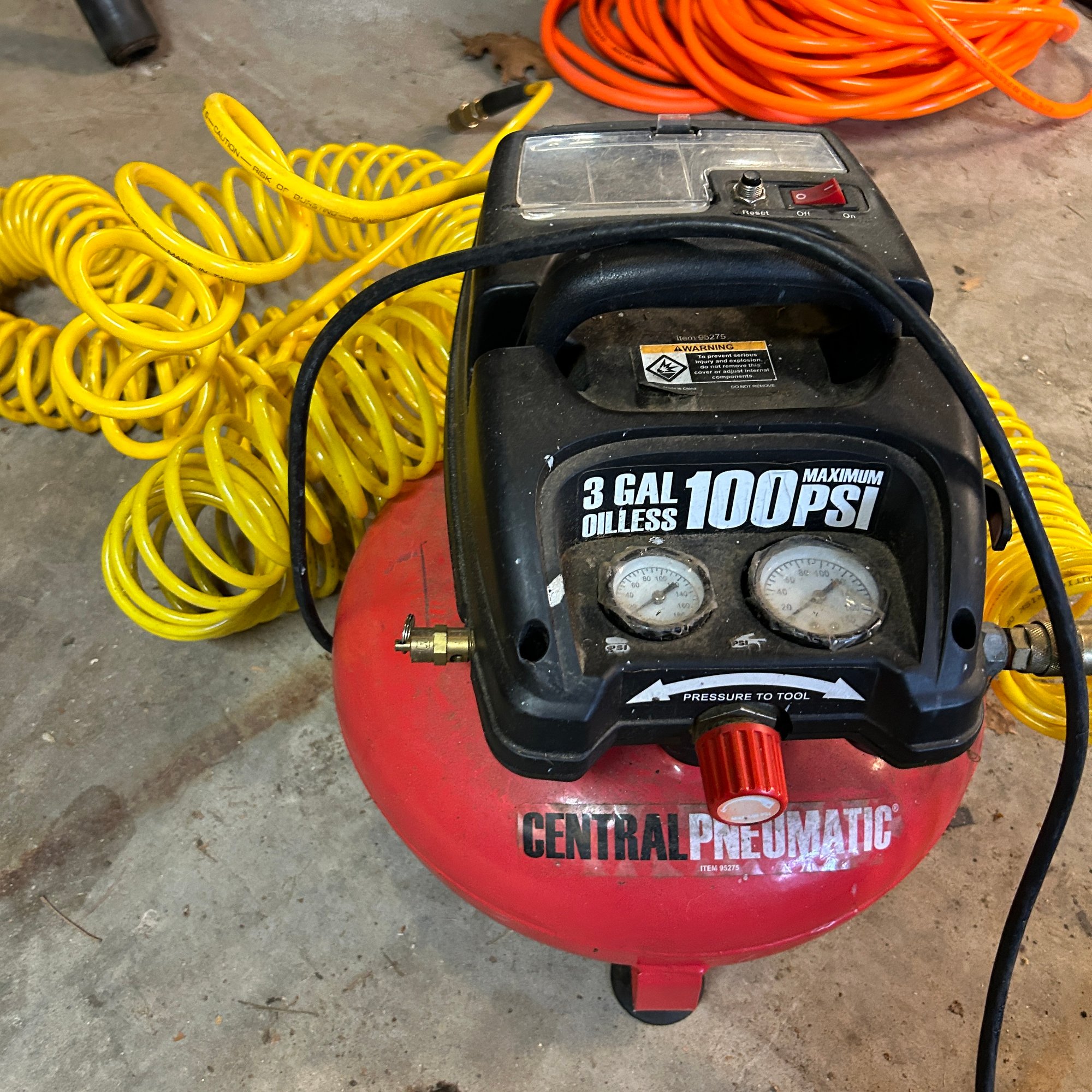 Air Compressor & Hose (Barn) #76775 | Auctionninja.com