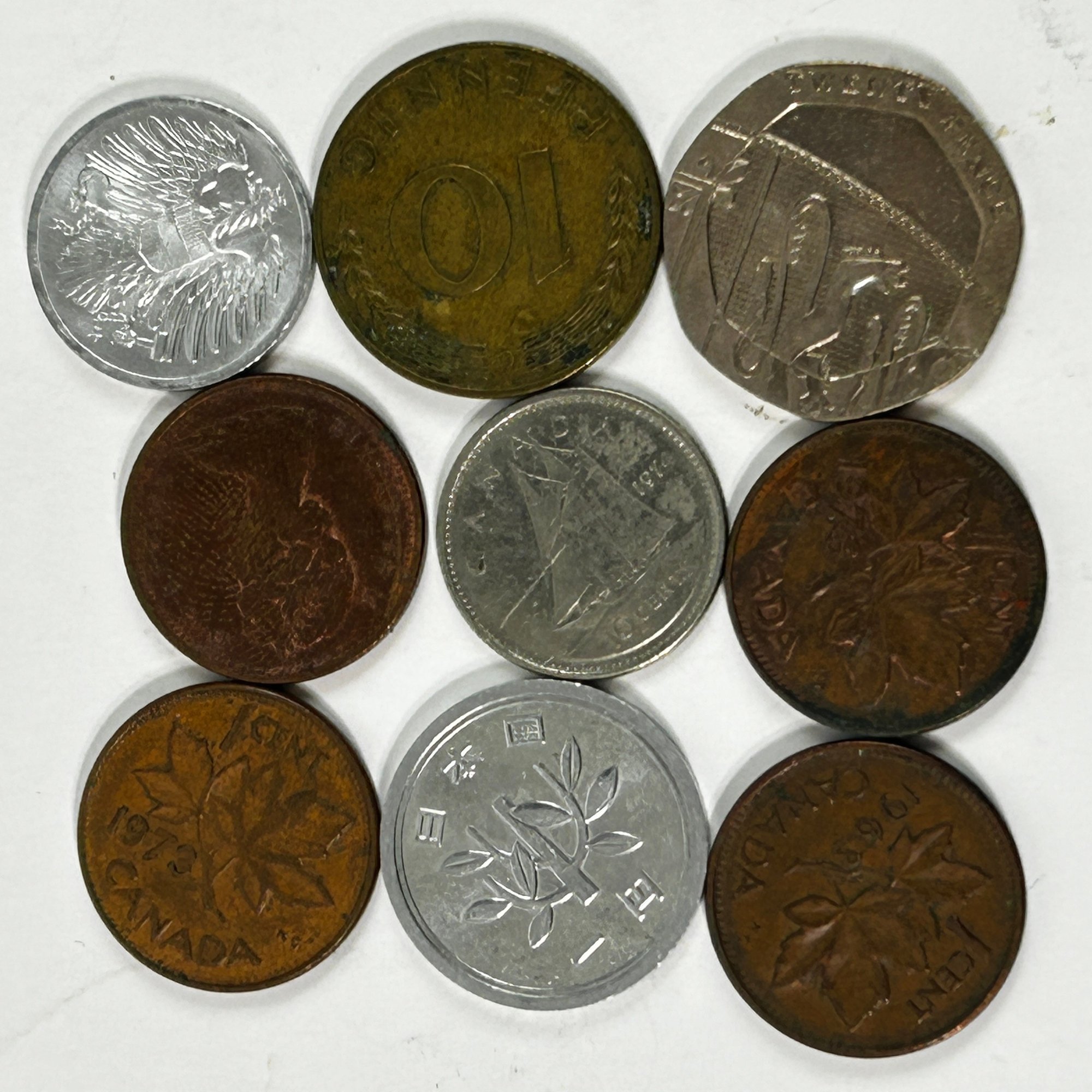 Assorted Vintage Coins & A Few Game Tokens #120235 | Auctionninja.com
