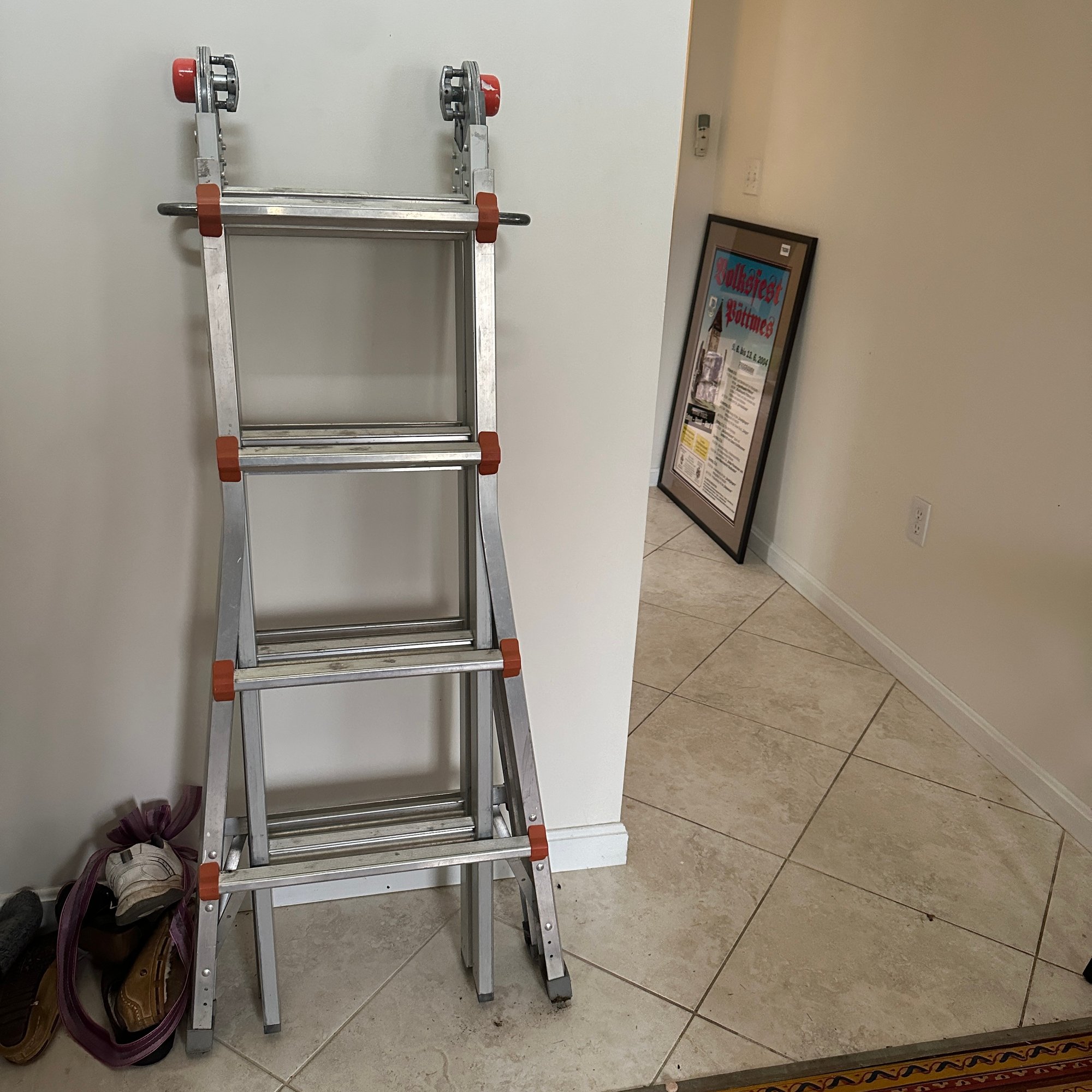 Little Giant Folding Ladder (bottom Of Stairs, Entry Way) #76310 ...