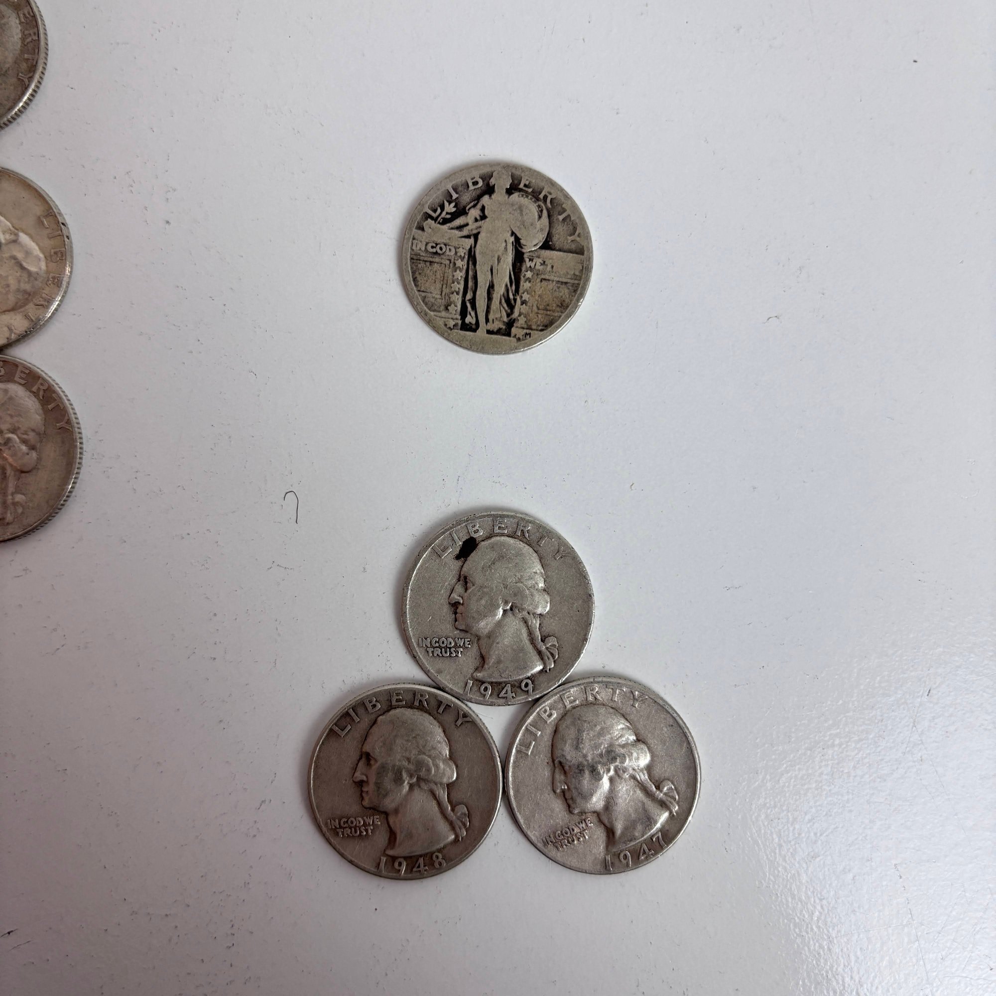 Collection Of 46 Vintage Quarters, From 1940s-60s, One With No Visible ...