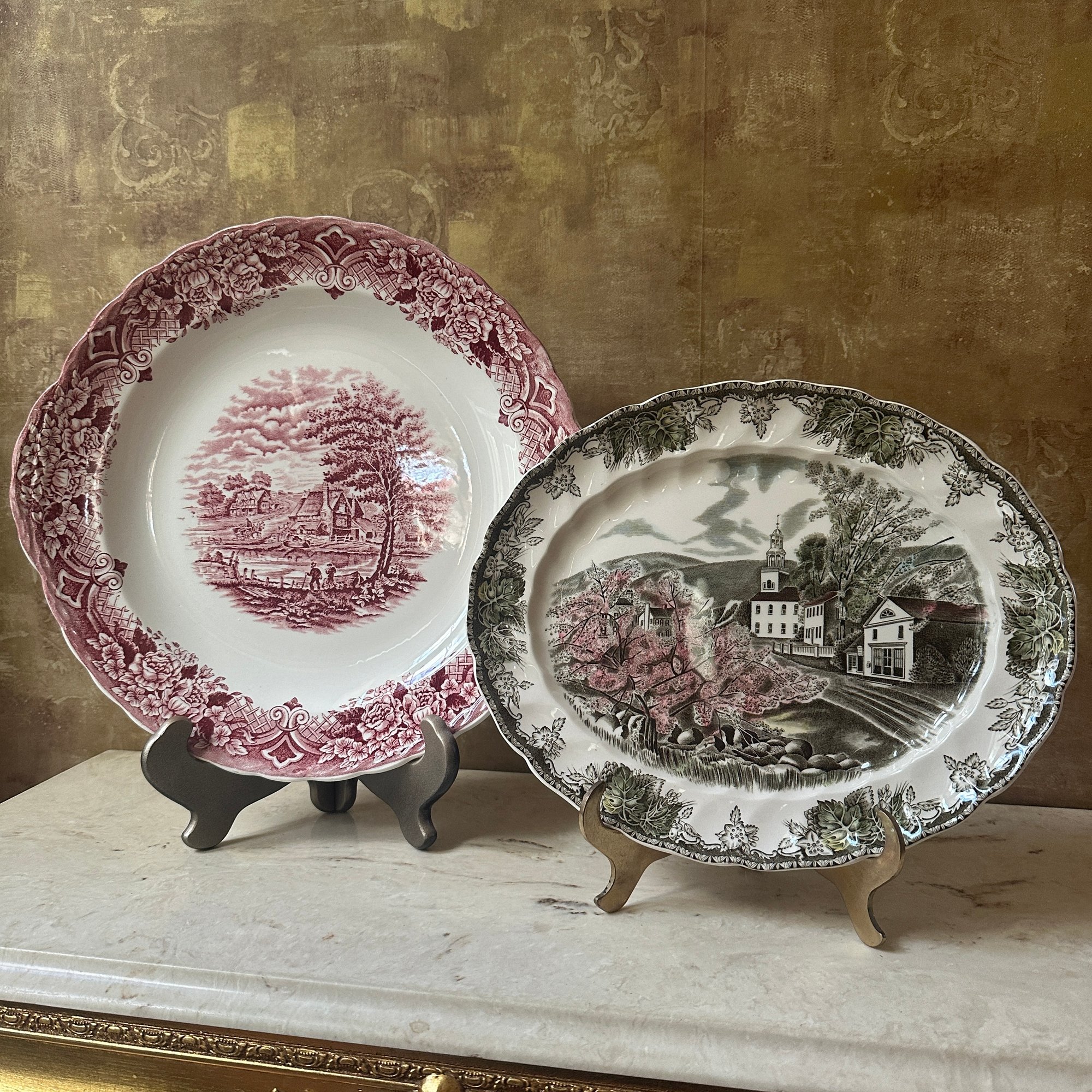 Vintage Johnson Bros Friendly Village & Grindley England Plates (MB ...