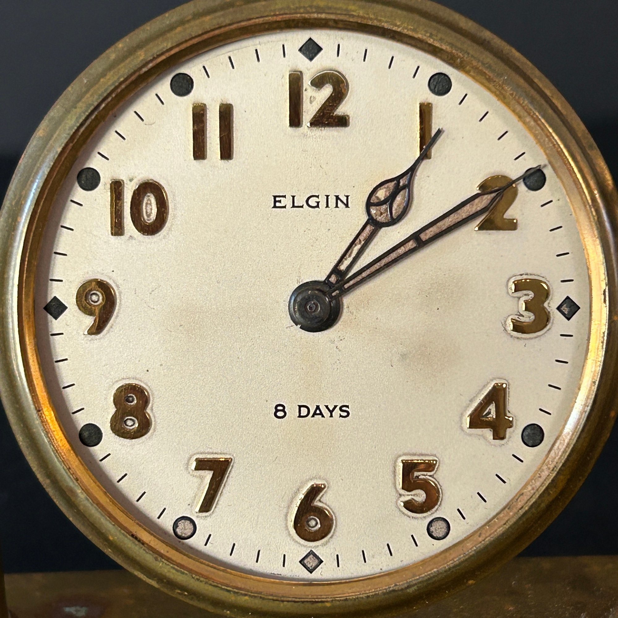 Vintage Elgin 8-day Automobile Or Aircraft Clock (LR) #118642 ...