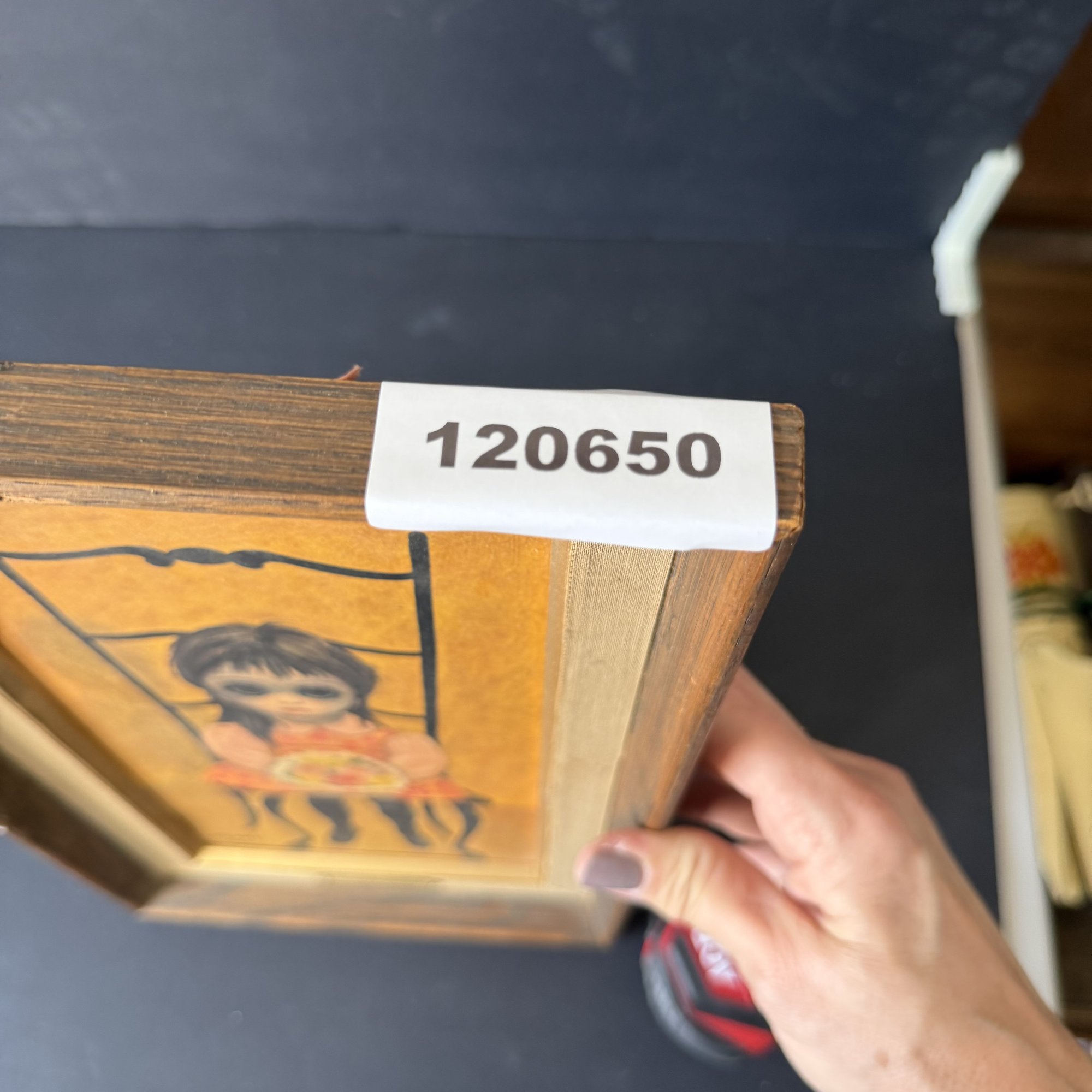 Mid-Century Turner Wall Accessory Of Keane's "Waiting" 8" X 14" X 1 ...